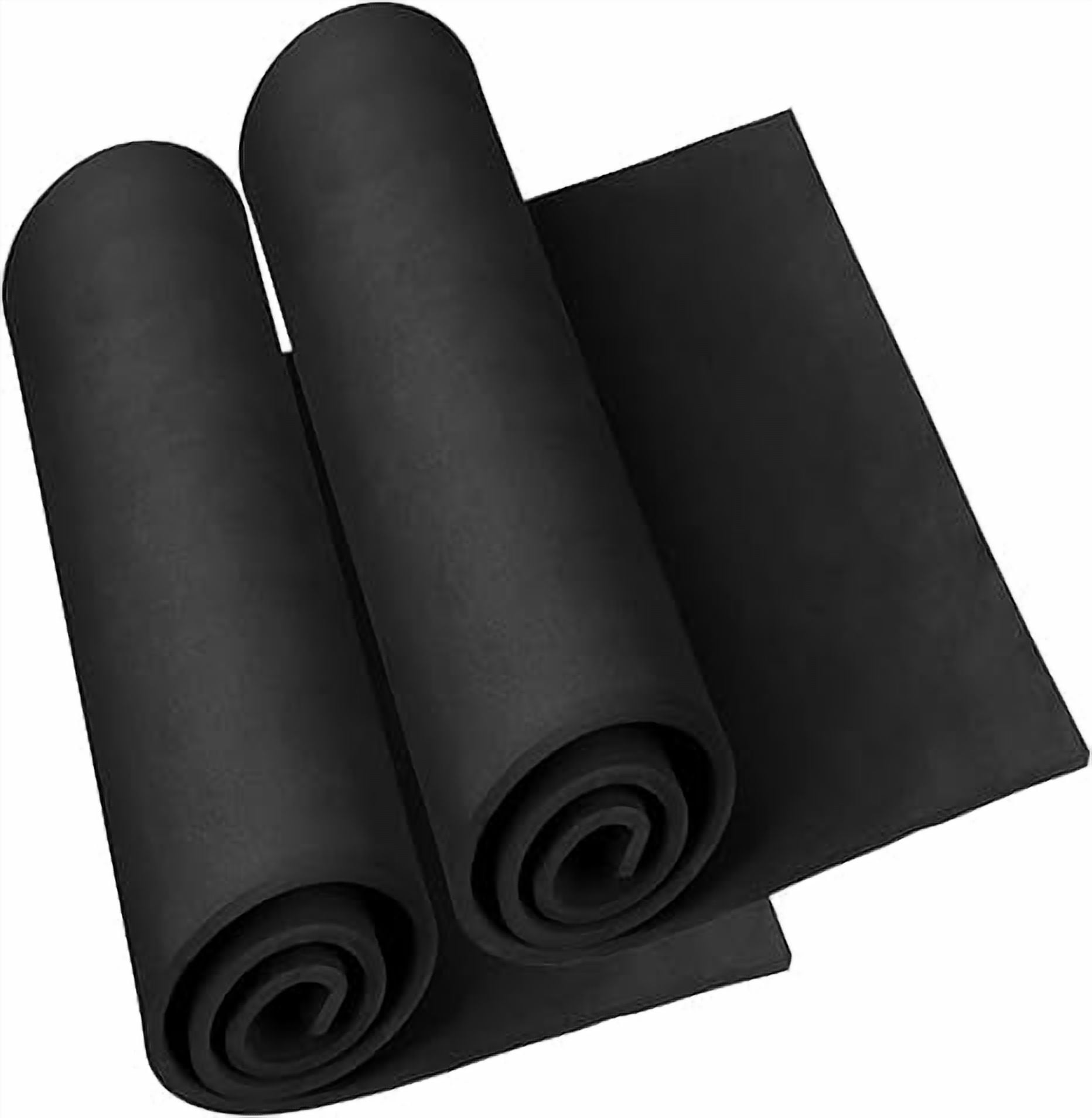2-Pack Black EVA Foam Roll, 5mm Foam Sheets for Cosplay Supplies, 13.9 ...
