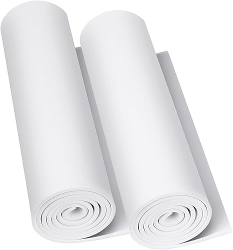 Large 2-Pack 3mm EVA Foam Roll, White EVA Foam Sheet, 59"x13.9" Foam ...