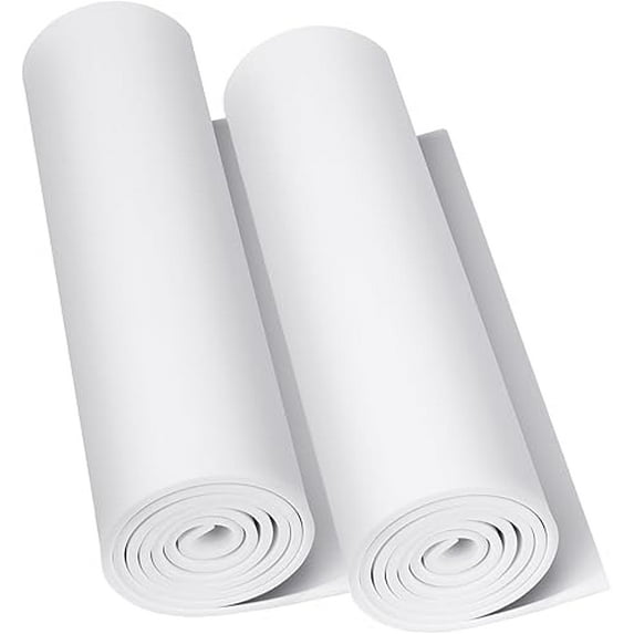 Large 2-Pack 4mm EVA Foam Roll, White EVA Foam Sheet, 59"x13.9" Foam ...