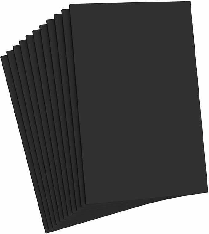 Do²ping Black Foam Sheets Crafts, 8.5x5.5 Inch Halloween Colored Eva ...