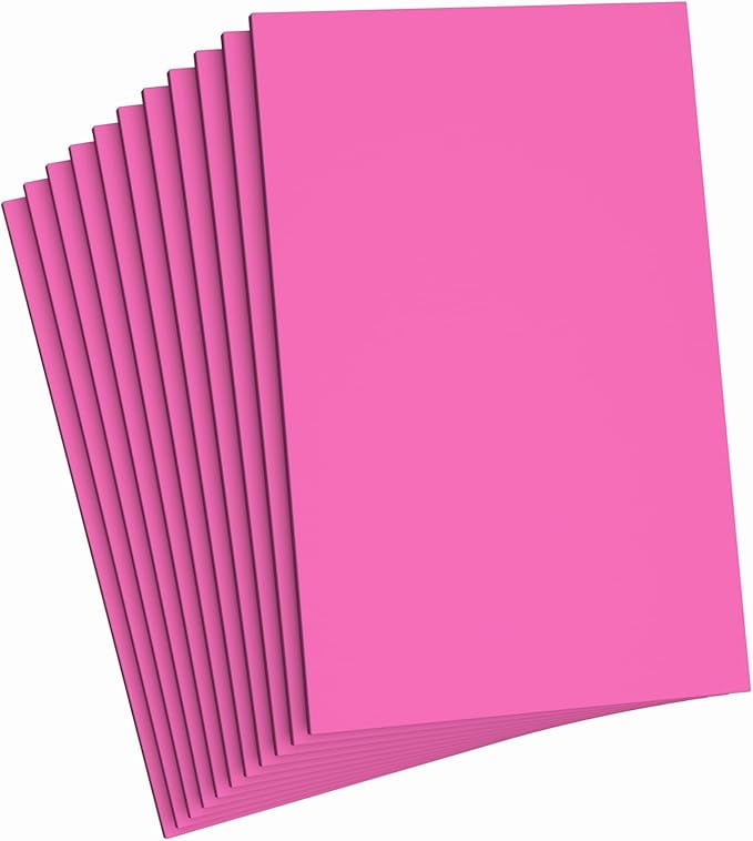 Do²ping Pink Foam Sheets Crafts, 8.5x5.5 Inch Halloween Colored Eva ...