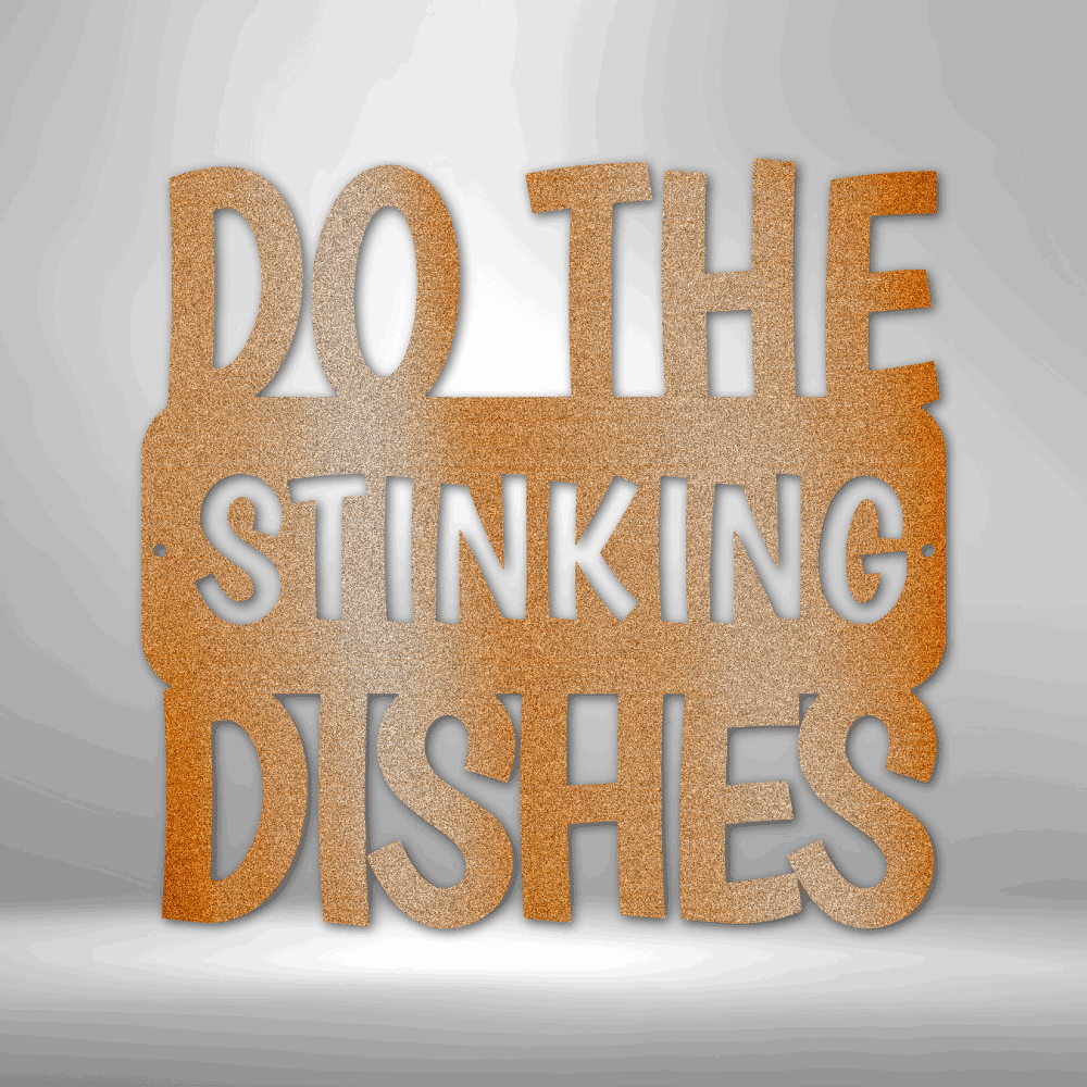 Do the Dishes Quote Steel Sign Laser Cut Powder Coated Home & Office ...