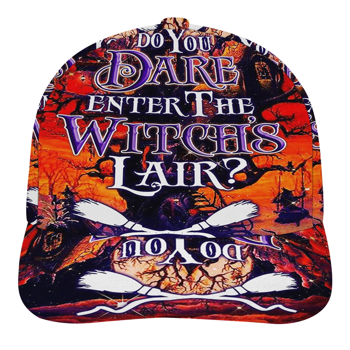 Do you Dare Enter The Witch s Lair Halloween baseball cap hat - Walmart.com