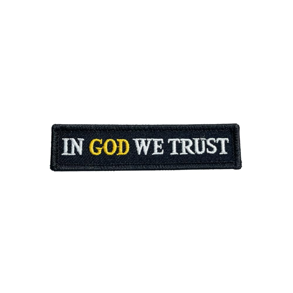 DoLife Attached USA Made in God We Trust and Loop Patch, 1 Pcs Funny Meme Embroidered Patches ...