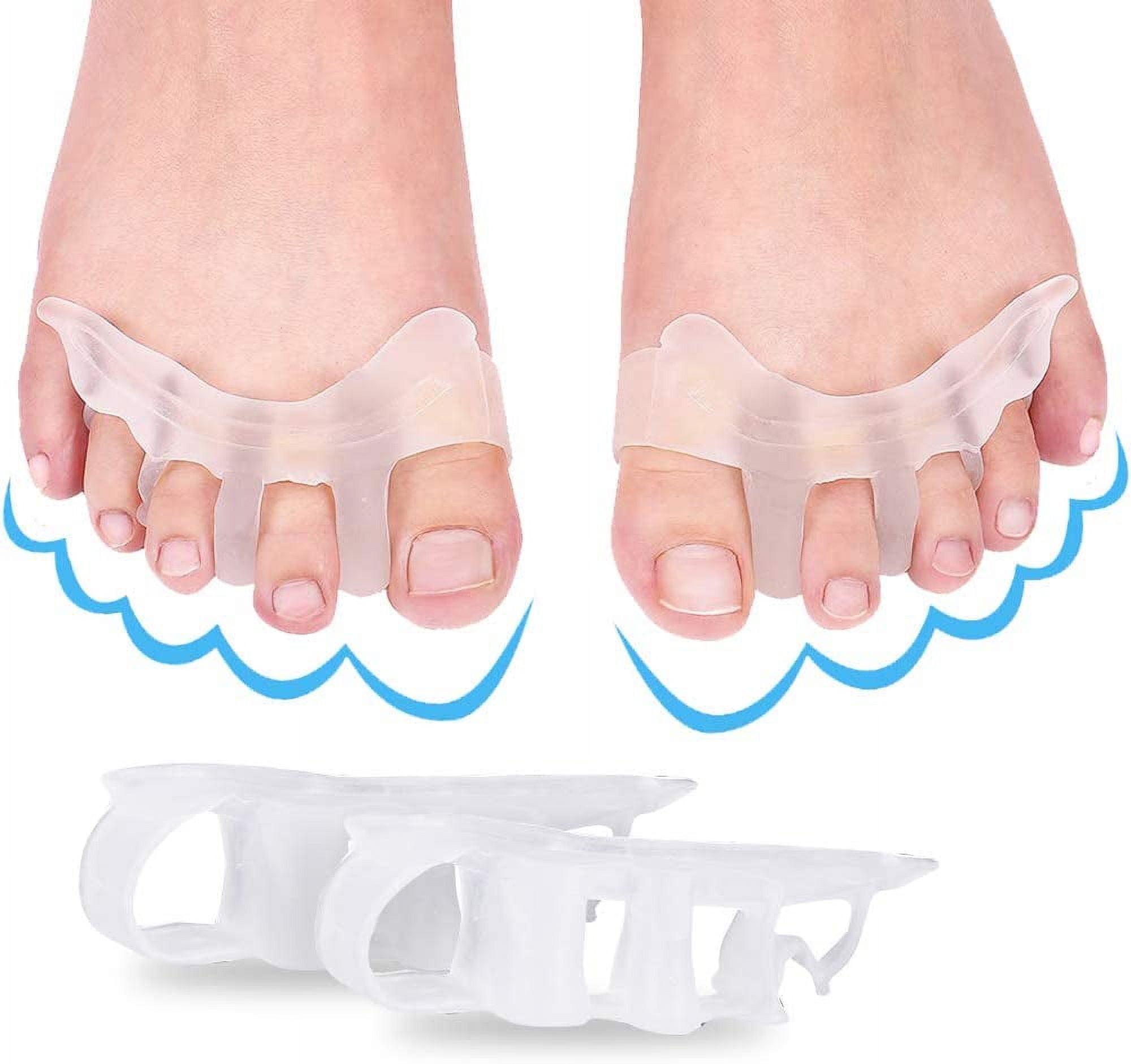 Doact Toe Separators and Straightener, Gel Bunion Stretchers Spacer ...
