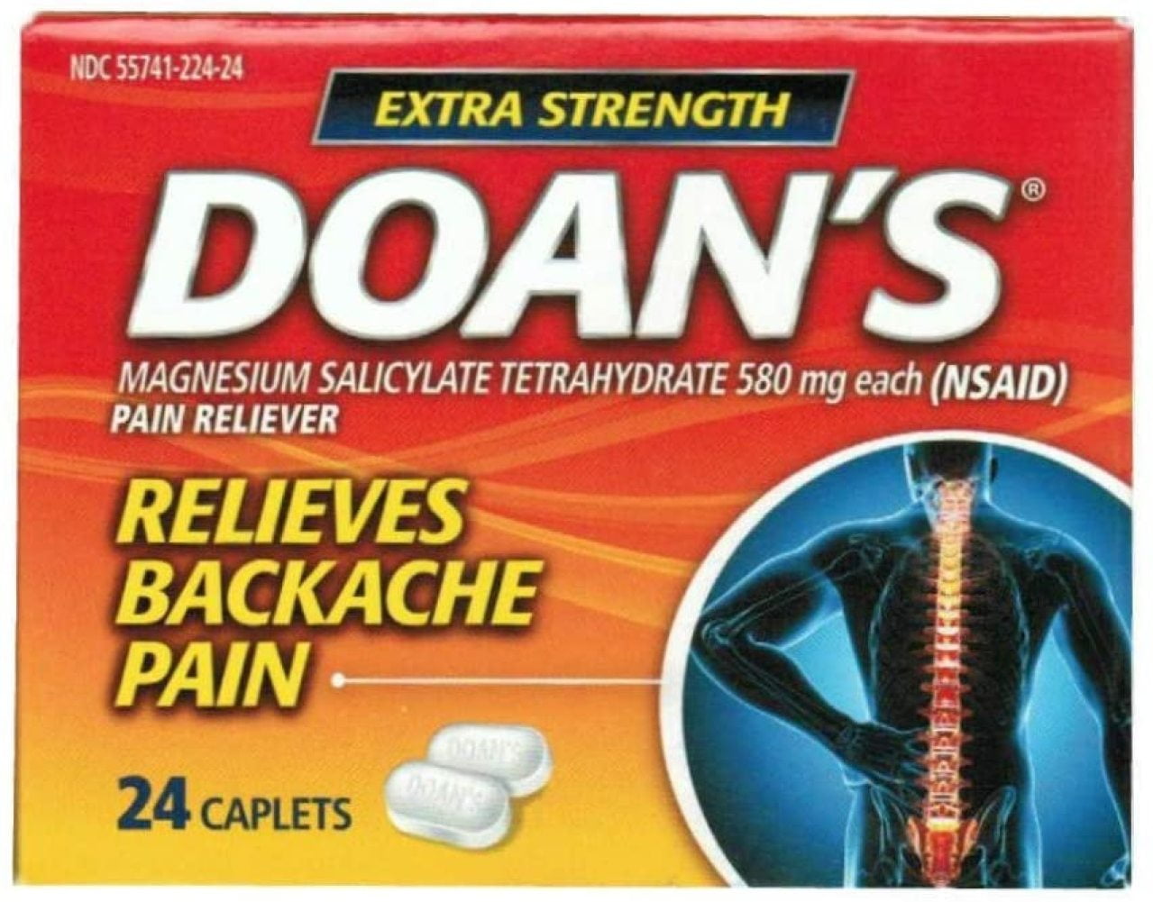 Doans Extra Strength Pills 24-Count (3-Pack) - Walmart.com