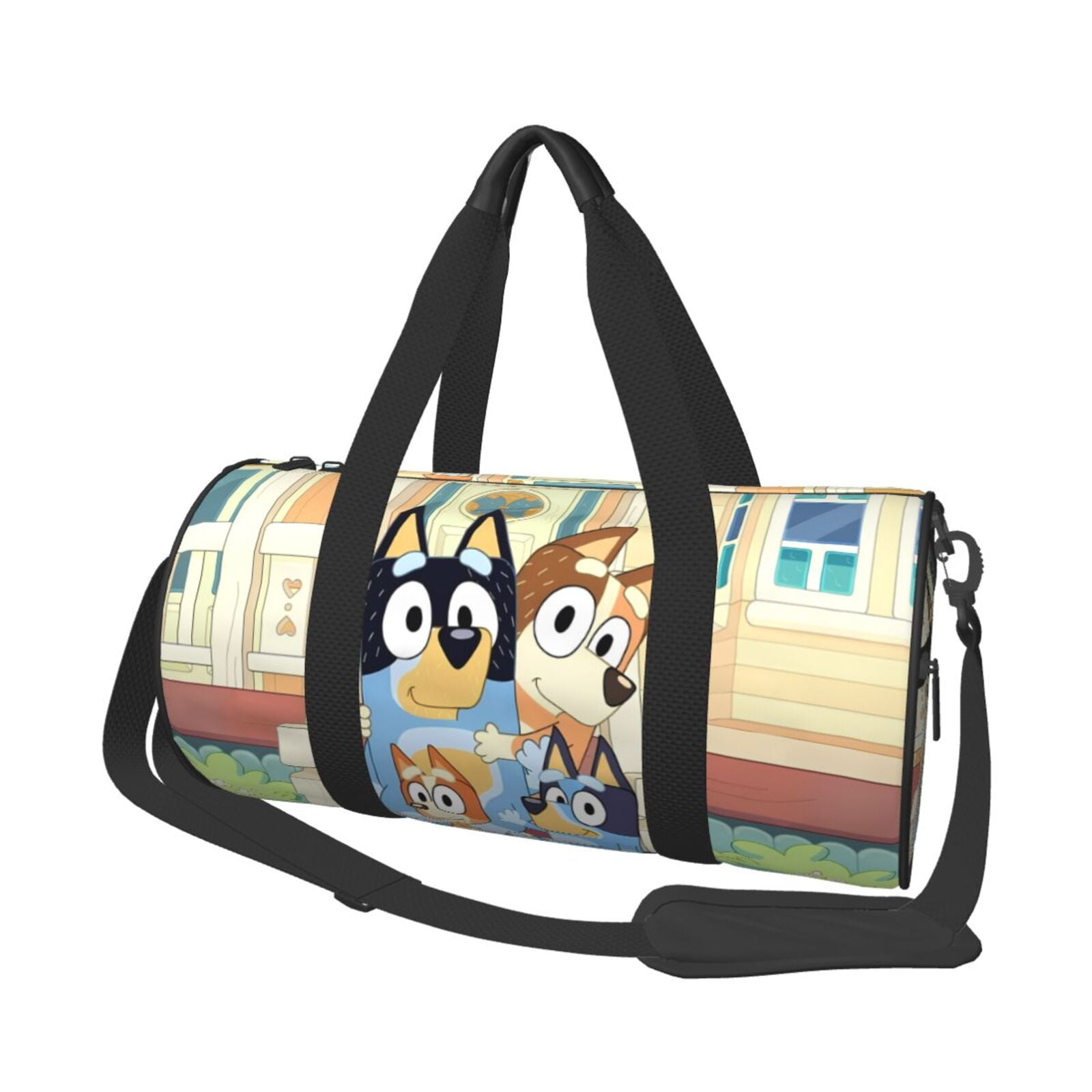 Doayai Bluey Print Gym Bag for Women & Men,Sports Travel Duffel Bag ...