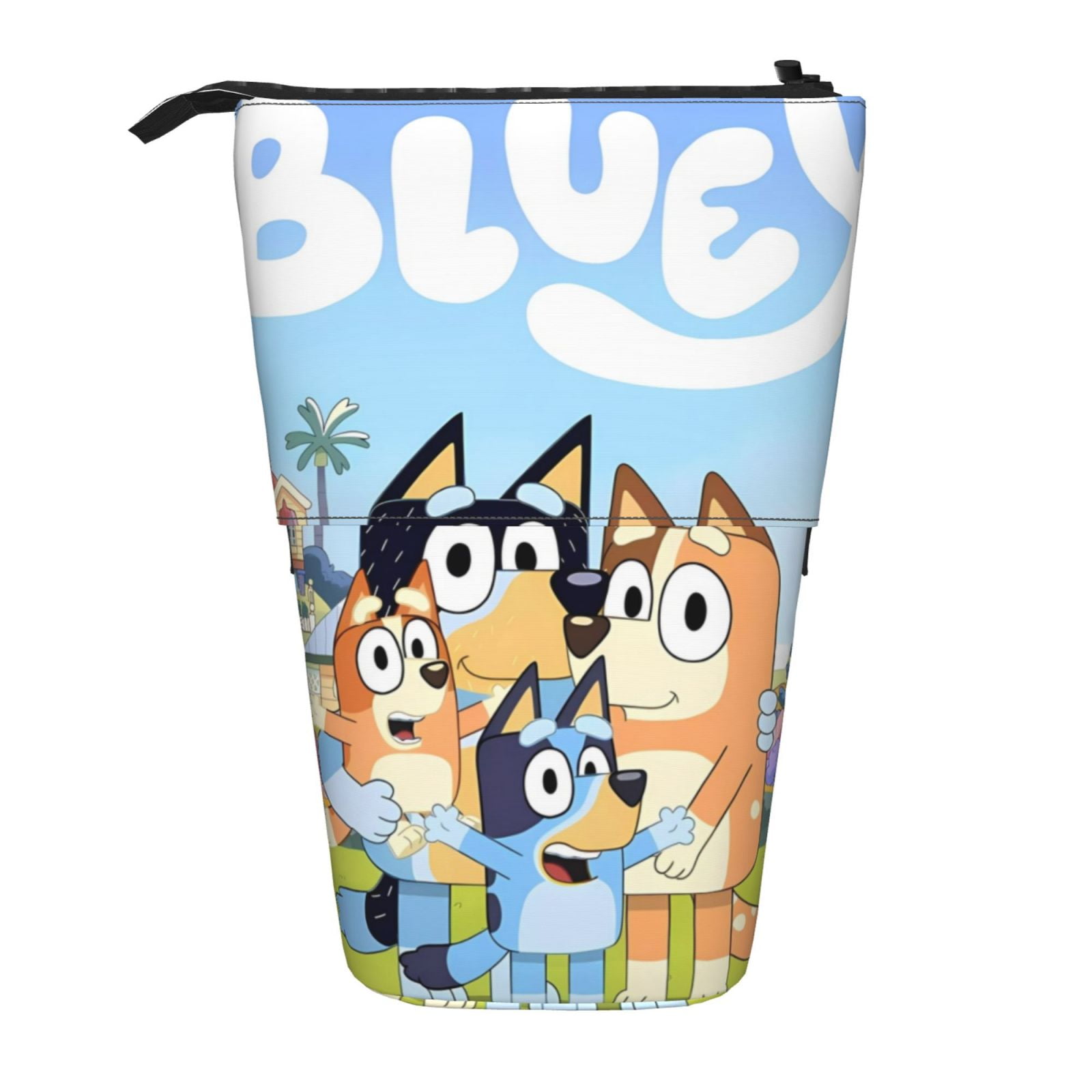 Doayai Bluey Print Telescopic Pencil Bag,Pen Holder Stationery Case ...