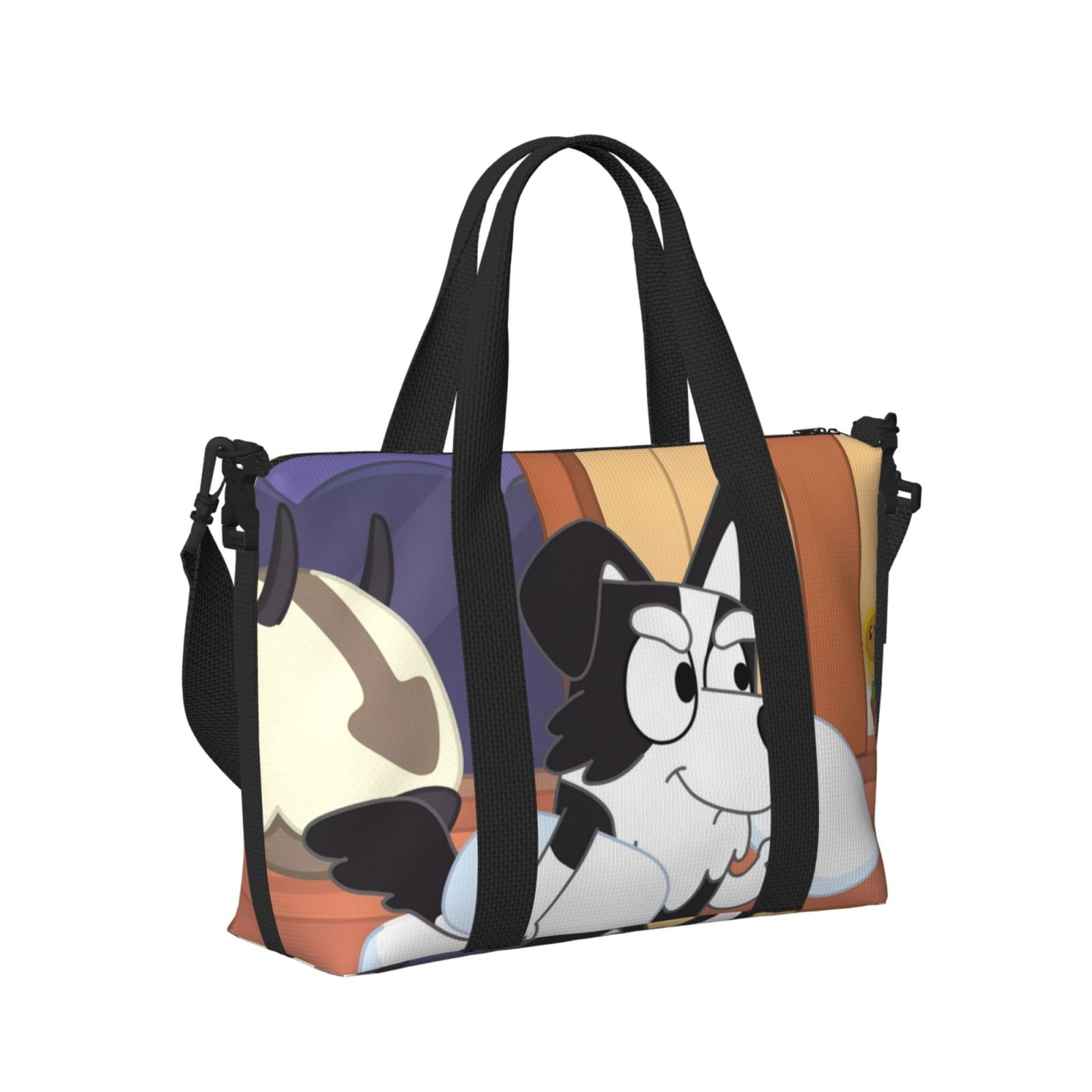 Doayai Bluey Print Travel Duffle Bag, Waterproof Weekender Bag,Carry On ...