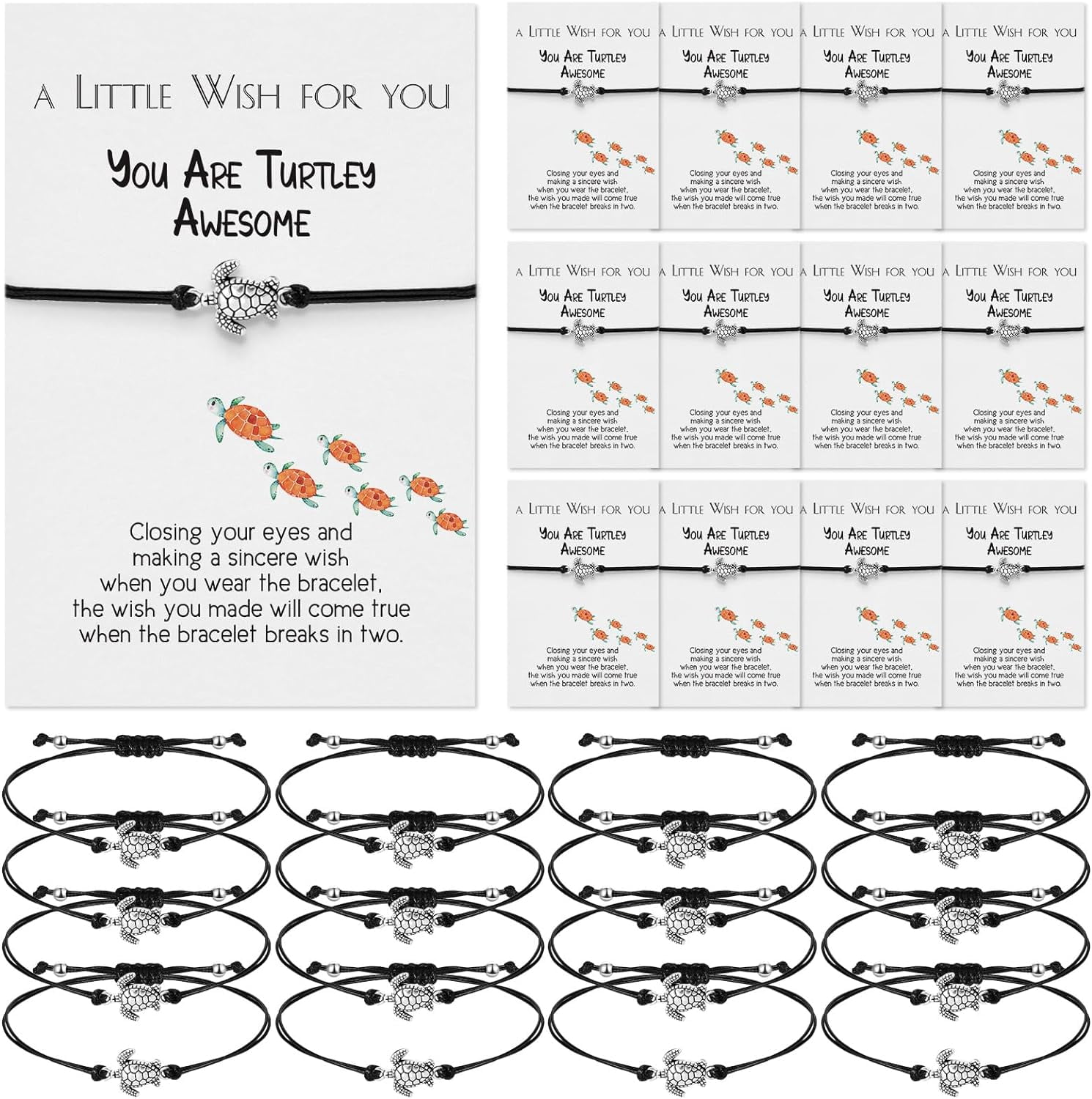 DobGot 50 Sets Good Luck Charms Employee Appreciation Gifts Sea Turtle ...