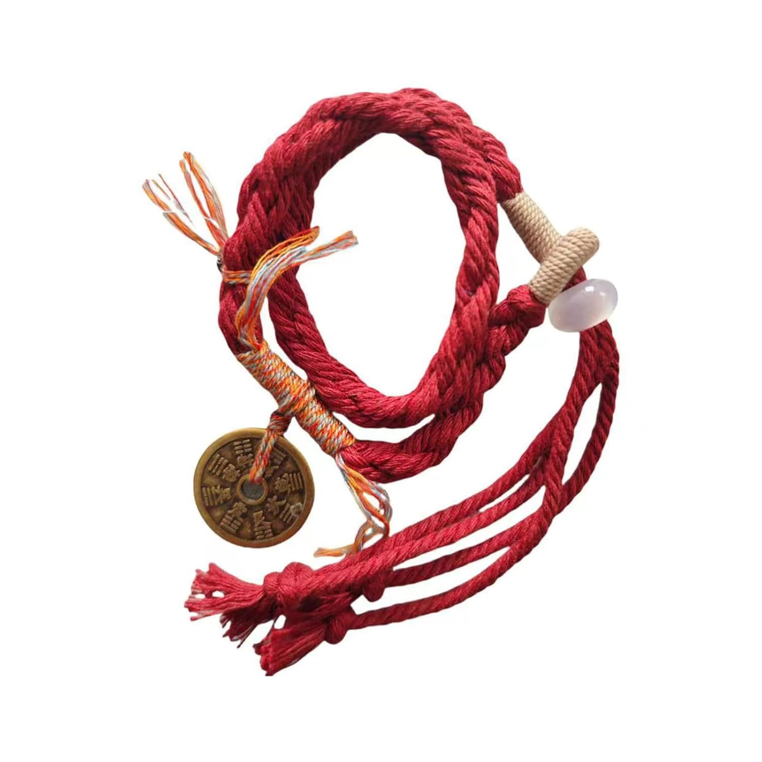 DobGot Blessed Tibetan Handmade Lucky Bracelet: Adjustable Red String ...