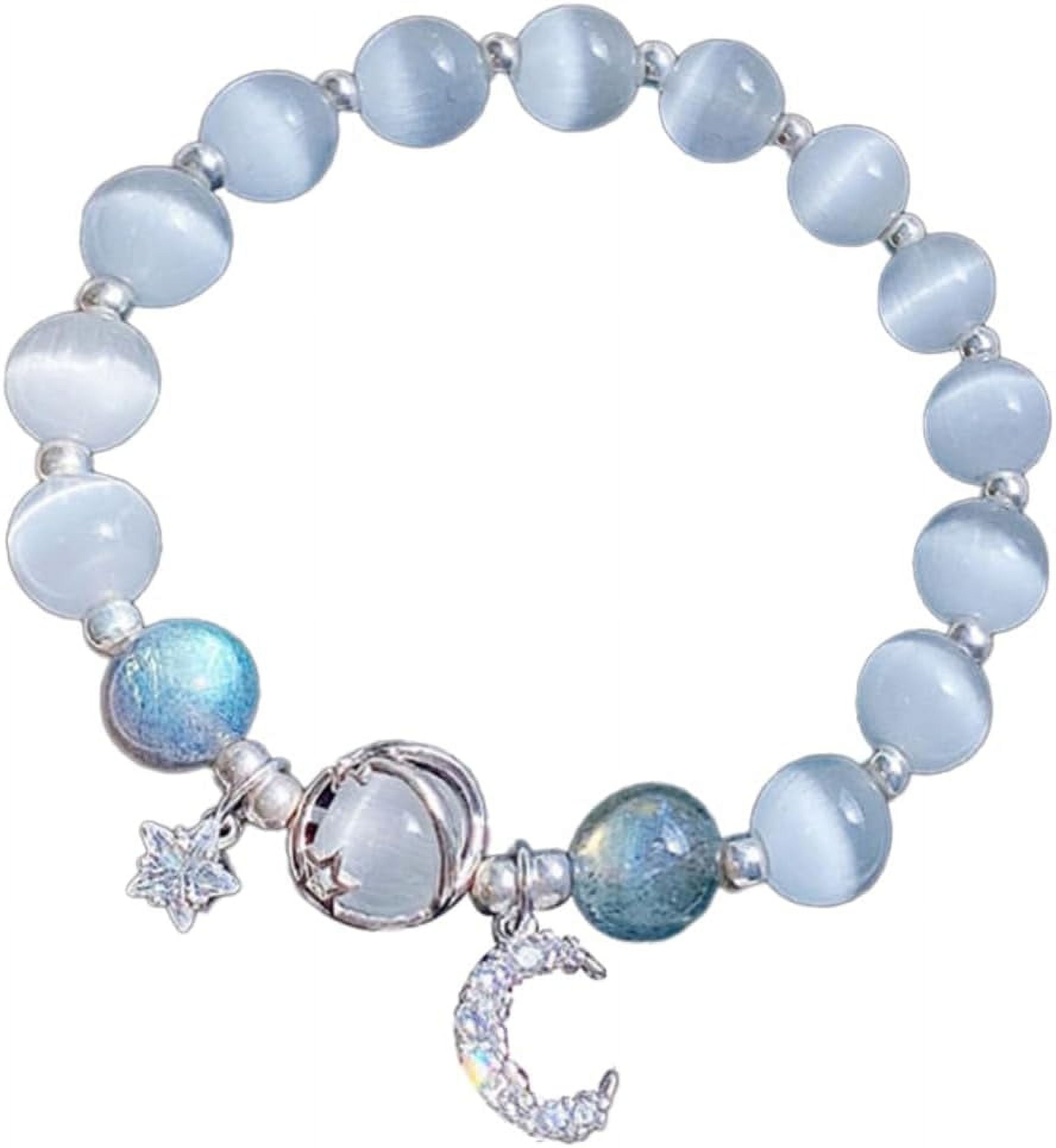DobGot Crystal Healing Bracelets For Women Moonstone Bracelet Stars Moon Planet Bracelet Crystal ...