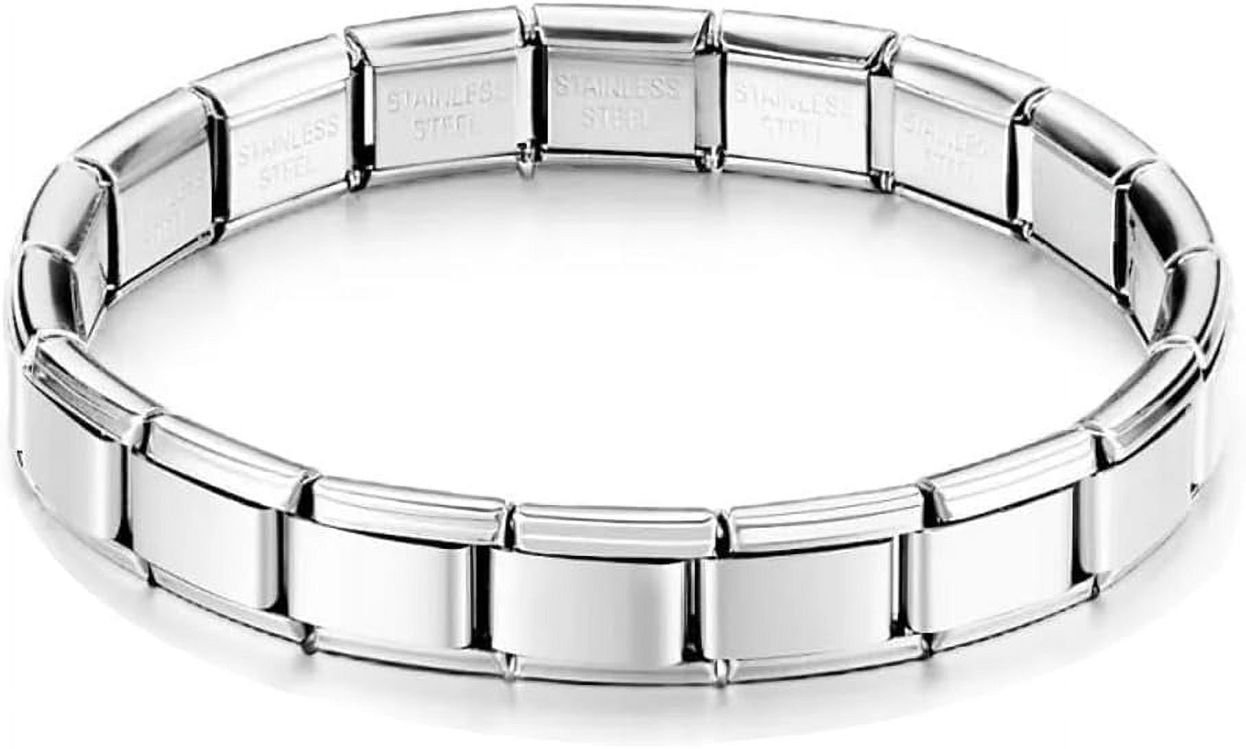 DobGot Shiny 9Mm Italian Charm Starter Bracelets 18 Links Diy ...