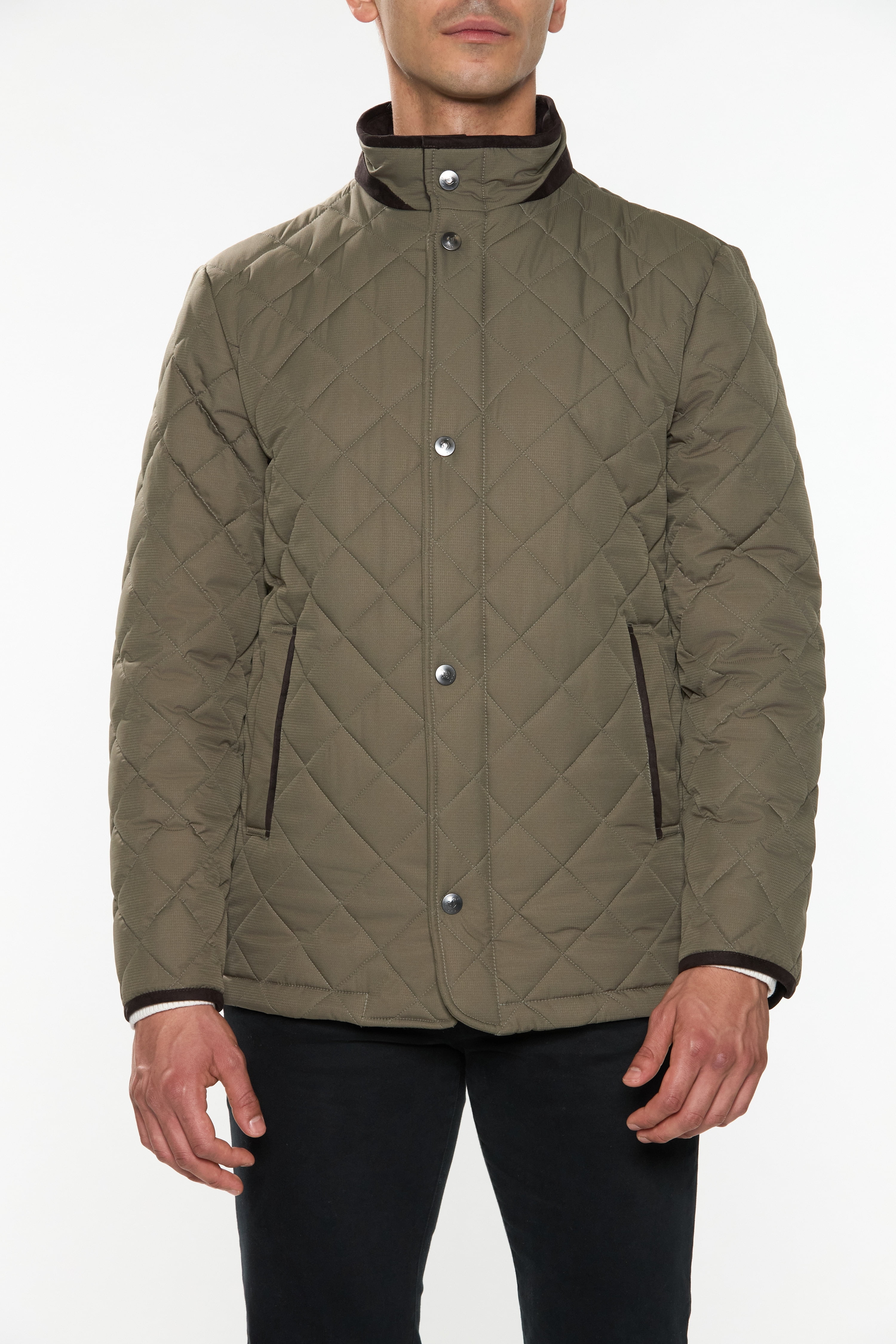 Dobby Diamond Quilted Car Coat - Walmart.com