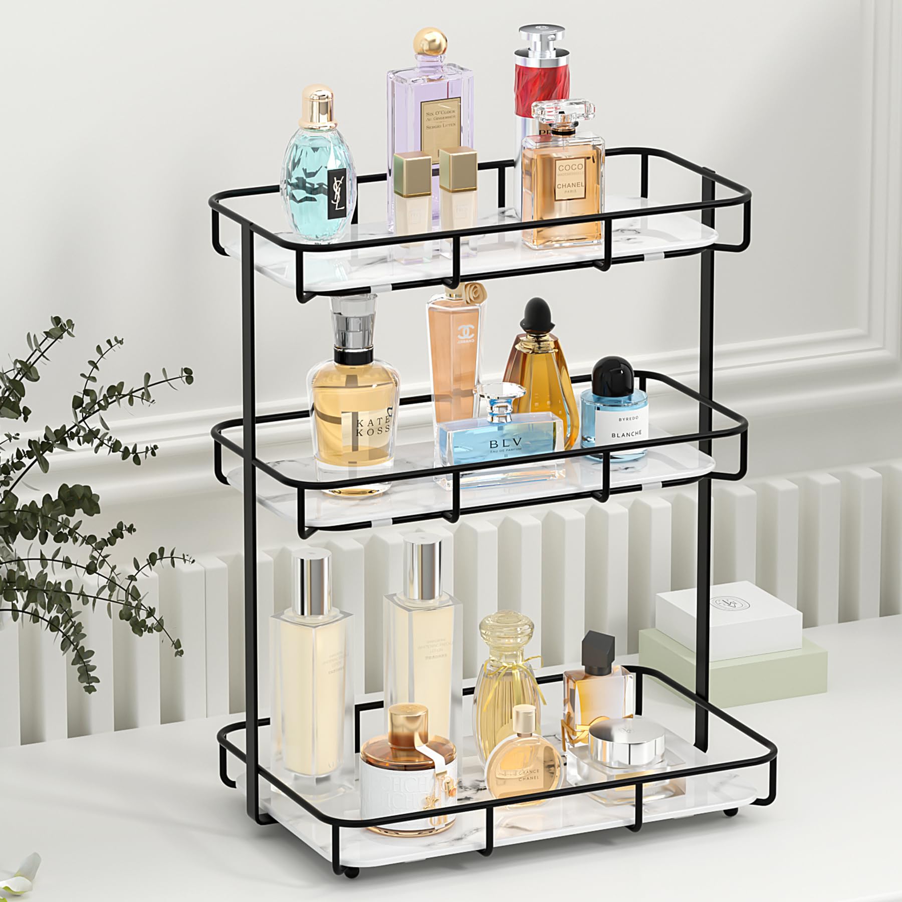 Dobbyby Bathroom Organizer Countertop Perfume Organizer Makeup ...