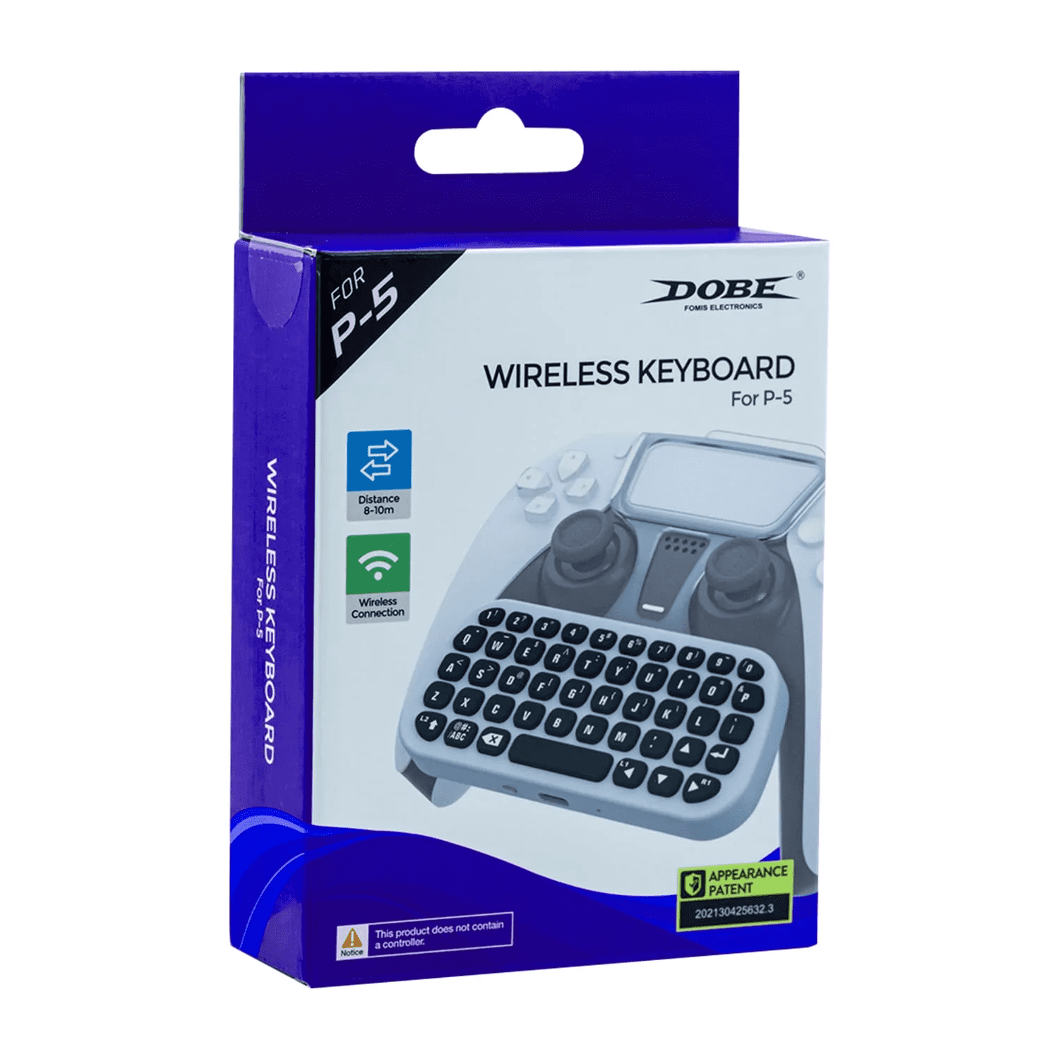 Dobe Mini Wireless Keyboard with Clips for the PS5 Controller: Computer ...