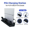 Dobe Vertical Charing Stand with Cooling Fans and USB Hub for the PS4 ...