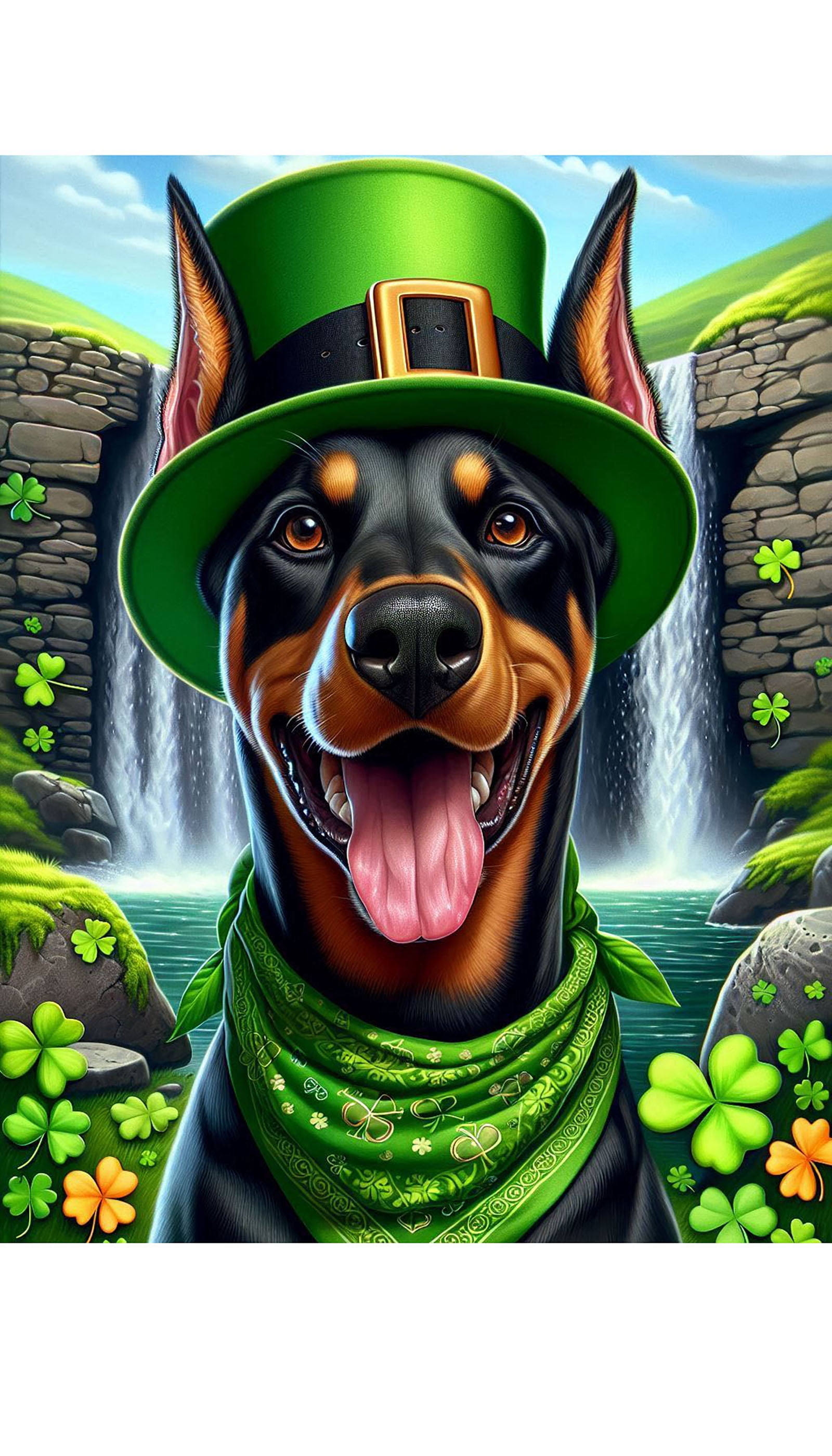 Doberman Black Tan Cropped - Best of Breed DCR Saint Patricks Day House ...