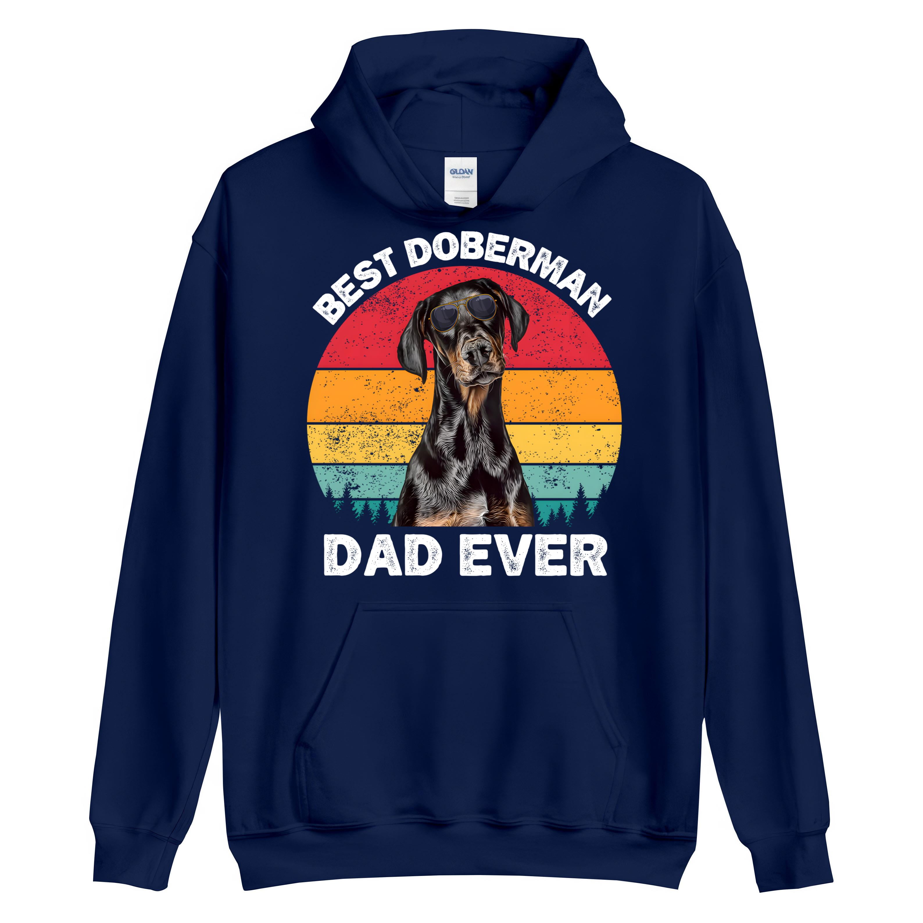 Doberman Dad Dobie Dad Doberman Pinscher Dog Lover Doberman T Shirt ...