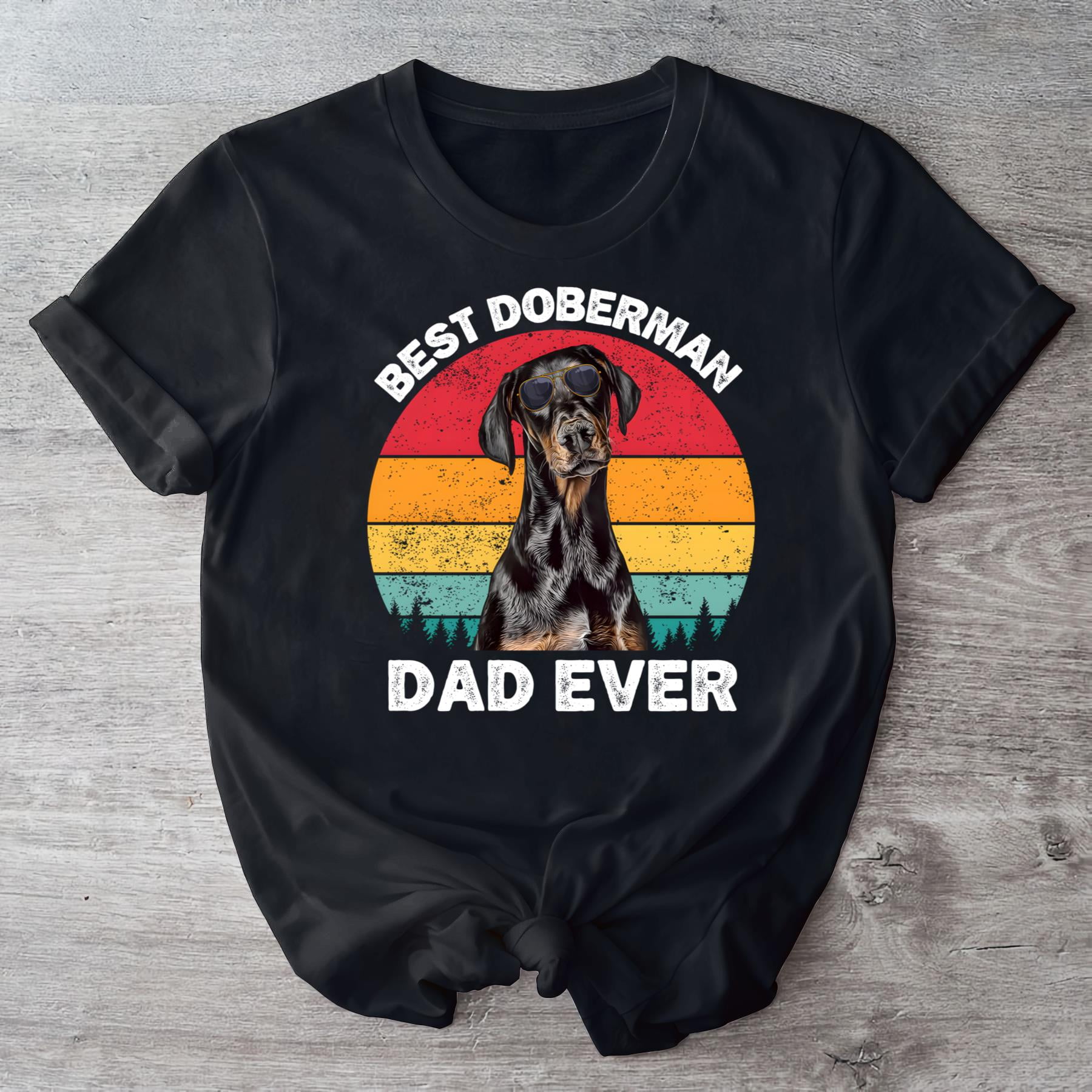 Doberman Dad Dobie Dad Doberman Pinscher Dog Lover Doberman T Shirt ...