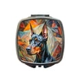 Doberman Pinscher Dog Abstract Art Travel Makeup Handbag Purse Small ...
