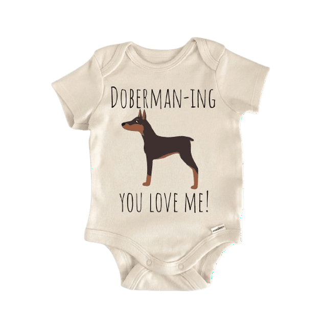 Doberman Pinscher Dog - Baby Boy Girl Clothes Infant Bodysuit Funny ...
