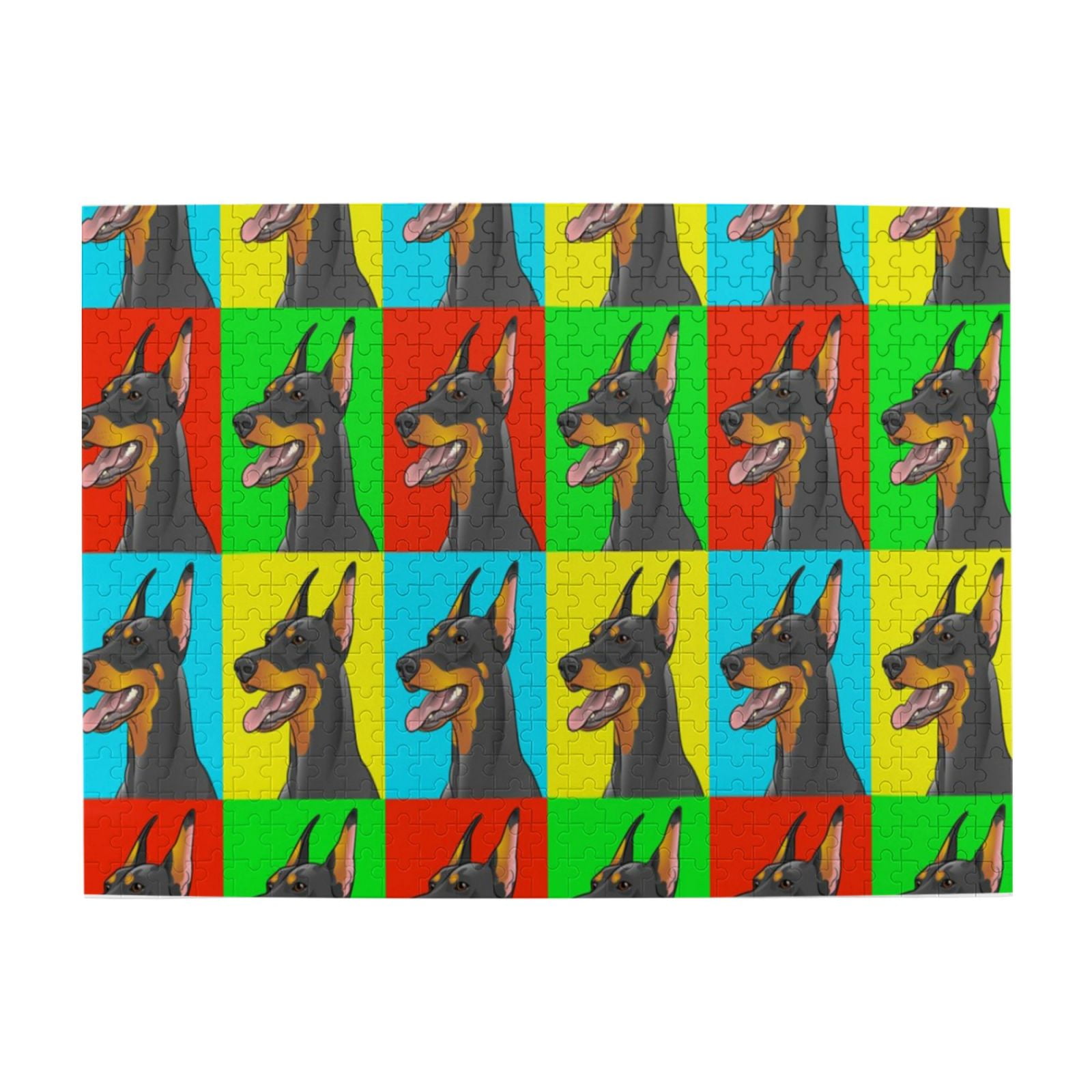 Doberman Pinscher Dogs, Jigsaw Puzzles 500 Pieces Wooden Jigsaw Toy ...