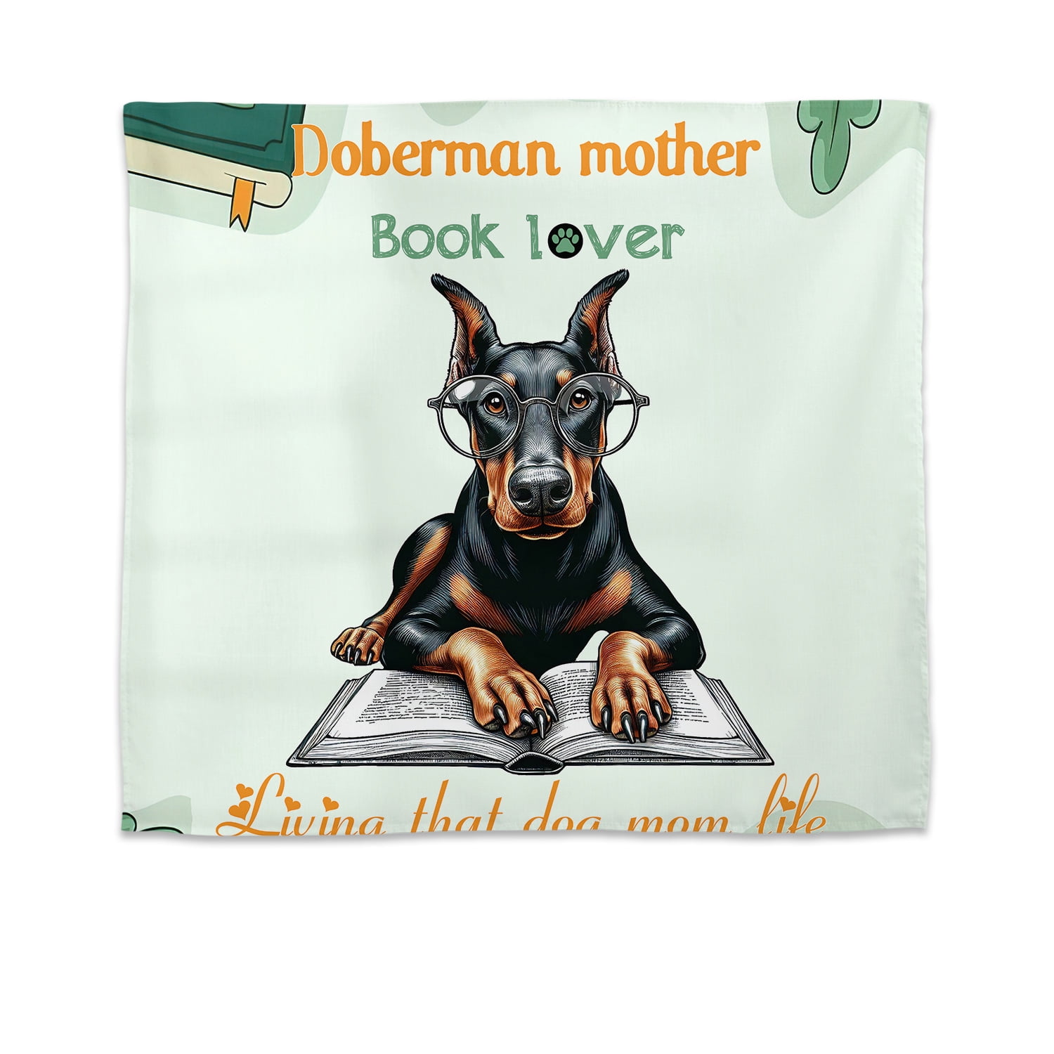 Doberman Pinscher Mother Book Lover Living That Dog Mom Life Happy ...