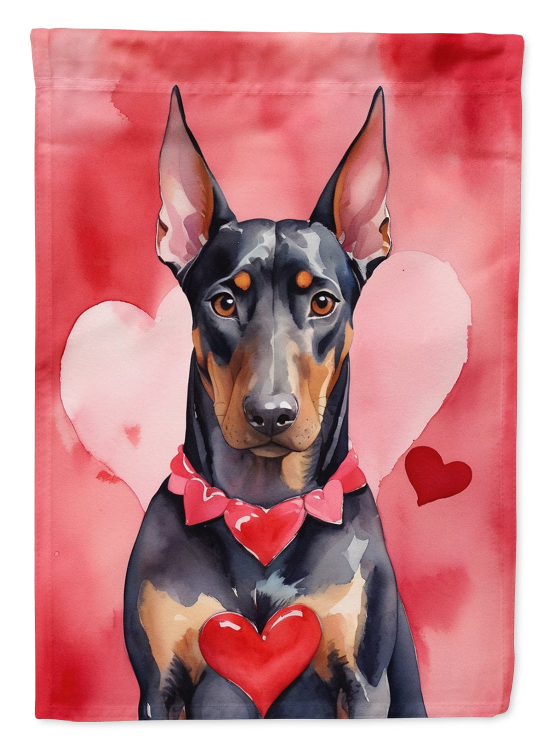 Doberman Pinscher My Valentine House Flag - Walmart.com
