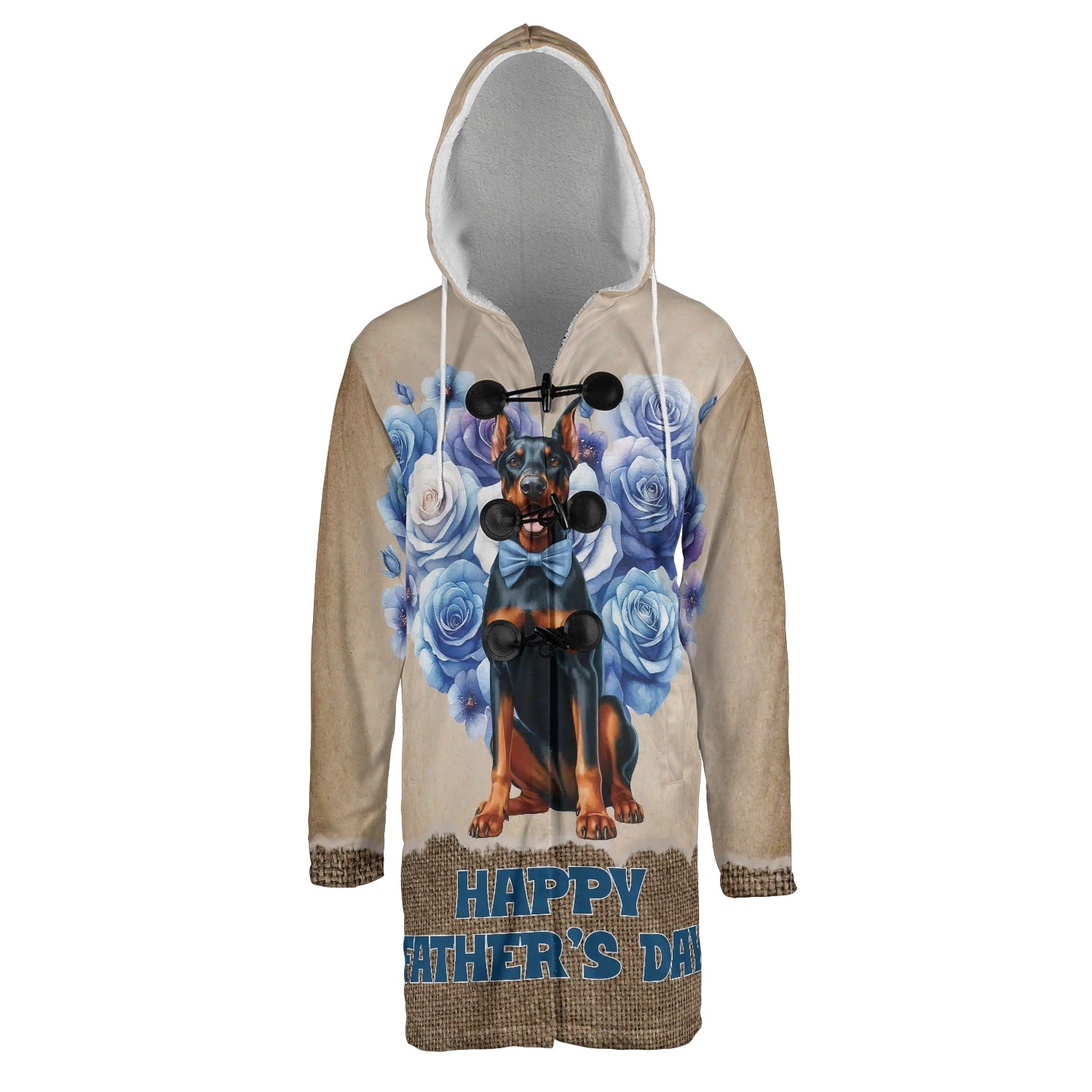 Doberman Pinscher Proud Dad Happy Father's Day All Over Print 3D Hooded ...