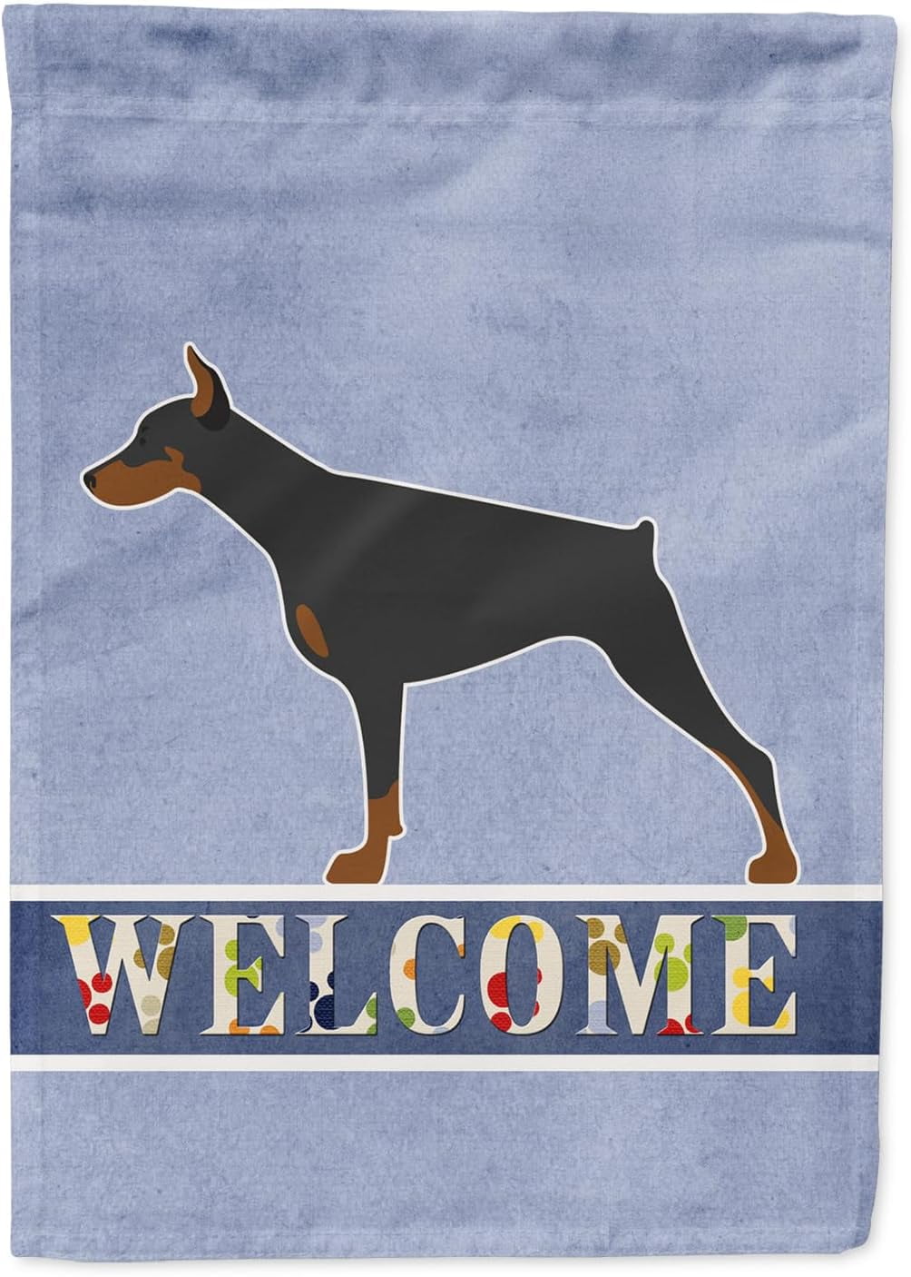 Doberman Pinscher Welcome Garden Flag Mailbox Flag Decorative Yard Flag ...