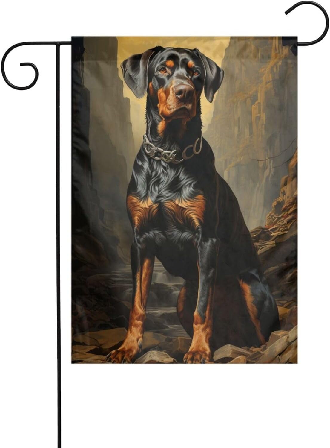 Dobermann Garden Flags Double Sided,Garden Flags for All Seasons ...