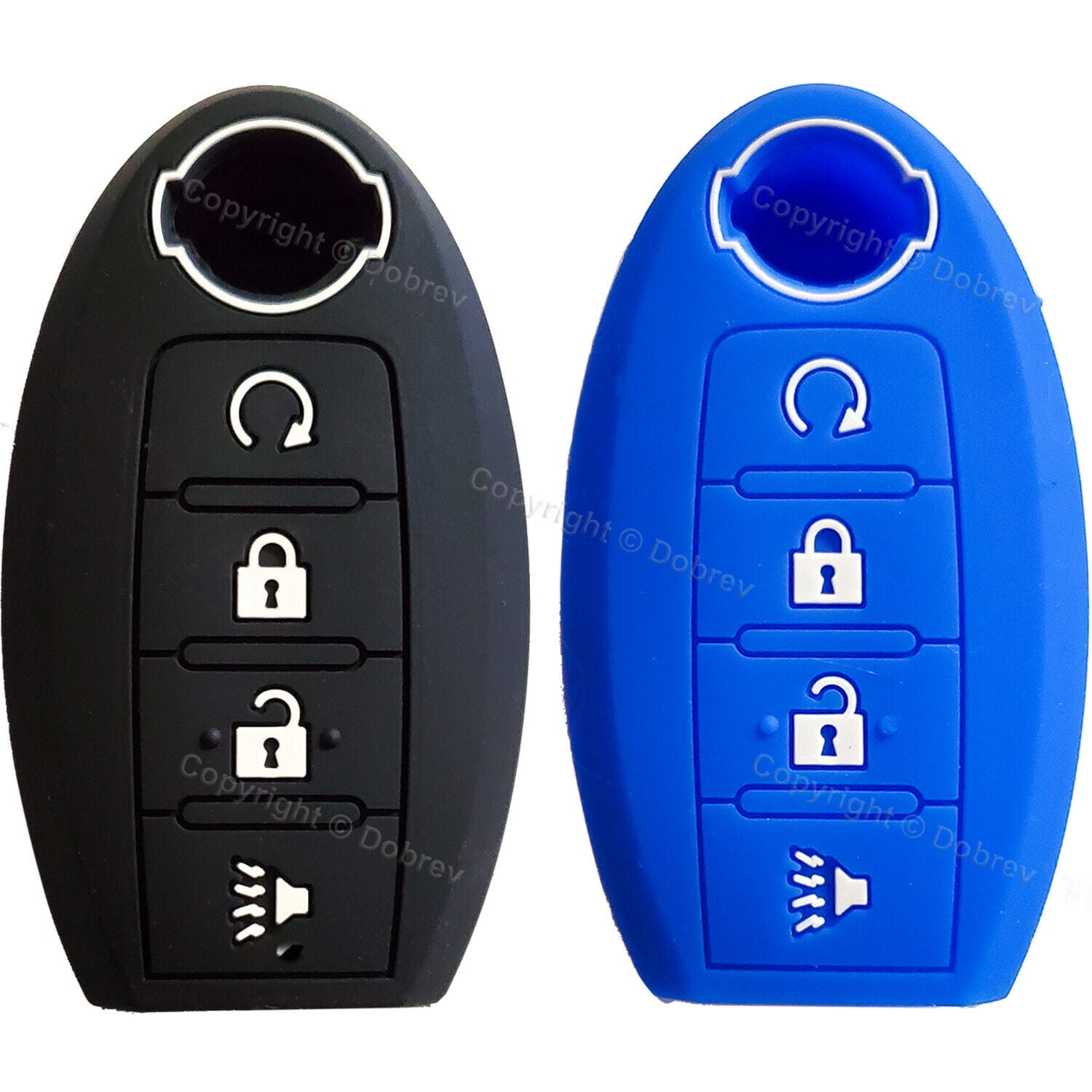 Dobrev 4 Button Dobrev Silicone Case Cover Skin Fob Entry Holder For ...