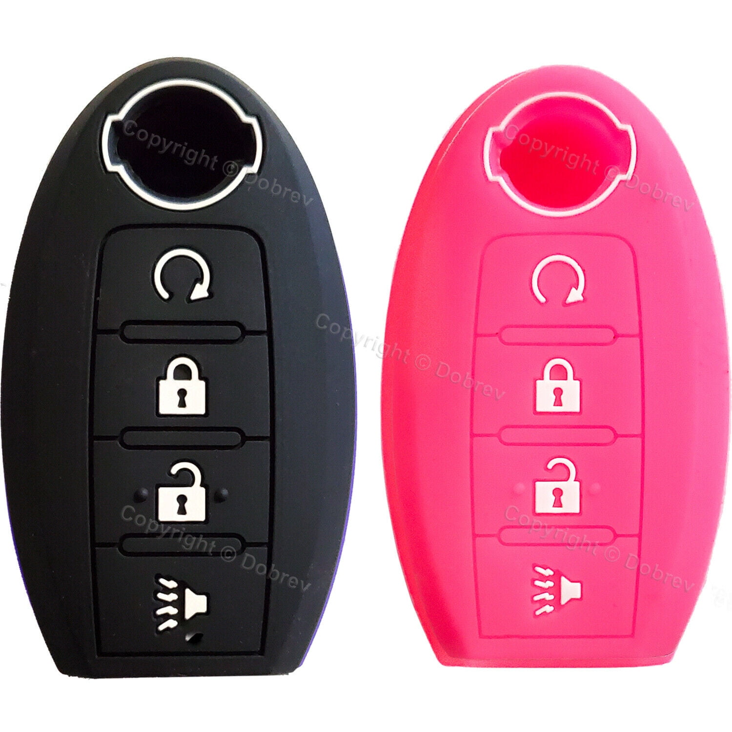 Dobrev 4 Button Dobrev Silicone Case Cover Skin Fob Entry Holder For ...