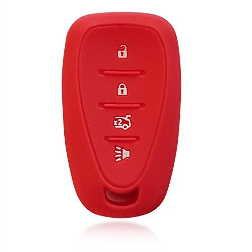 Dobrev 4 Buttons Silicone Case Protector Key Fob Cover Smart Car Remote ...
