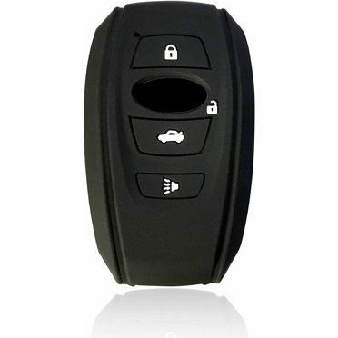 Dobrev Black 4 Buttons Silicone Case Protector Key Fob Smart Car Remote ...