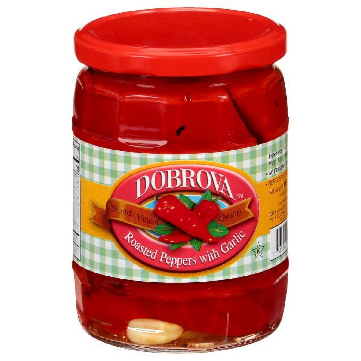 Dobrova Roasted Peppers With Garlic, 15.8 OZ - Walmart.com