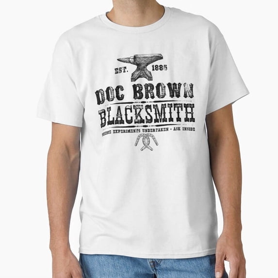 Doc Brown Blacksmith Inspired Design T-Shirt - Walmart.com