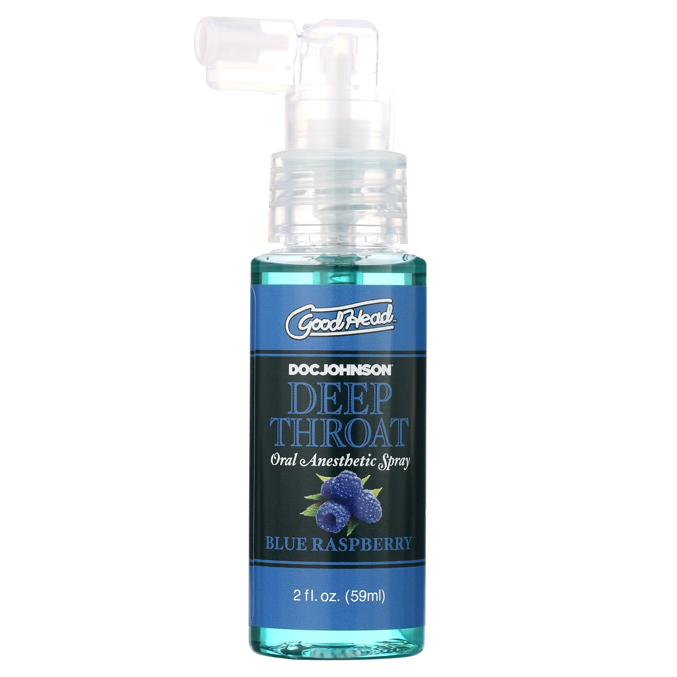 Doc Johnson GoodHead Deep Throat Spray, Blue Raspberry Flavor, 2oz ...