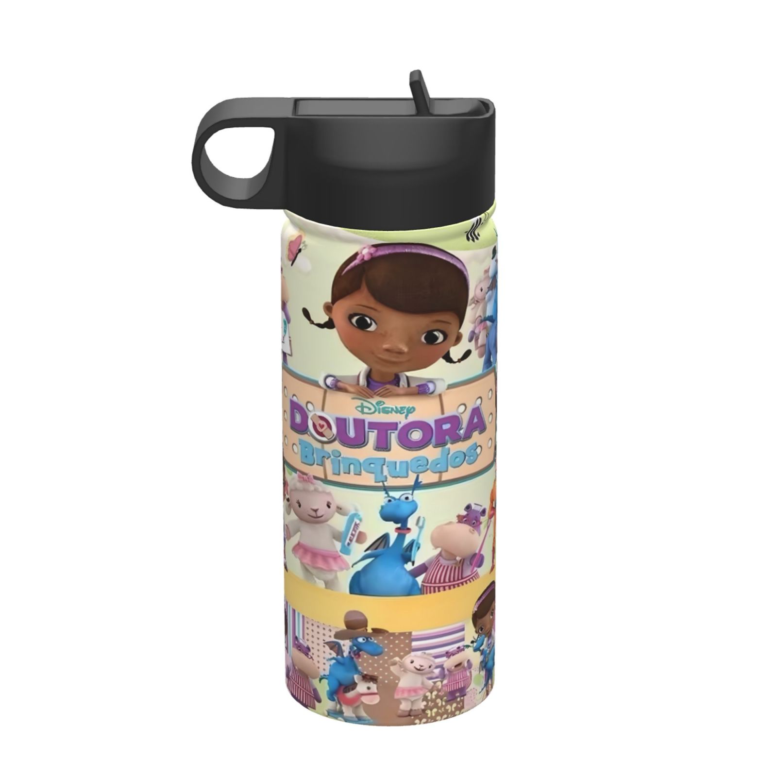 Doc Mc-Stuffins 18oz Insulated Water Bottle with Straw Stainless Steel ...