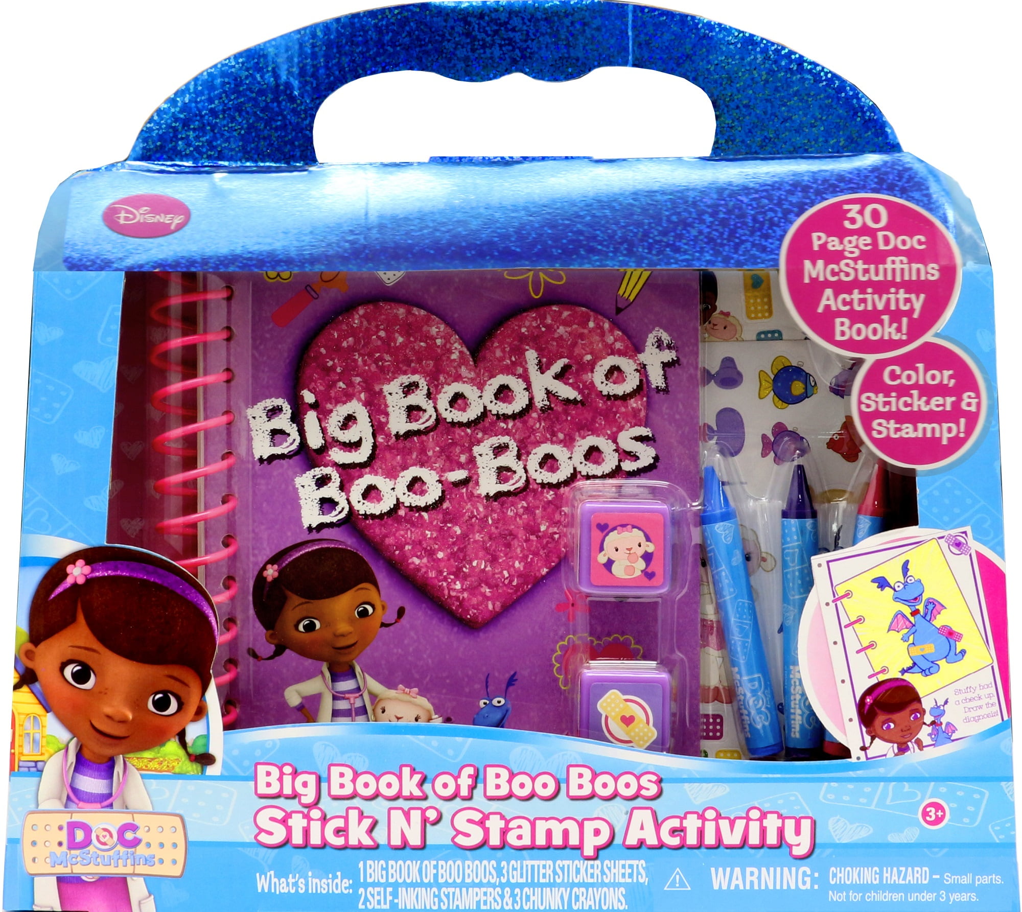 Doc Mc Stuffins Big Book of Boo Boos Stick N' Stamp Activity - Walmart.com