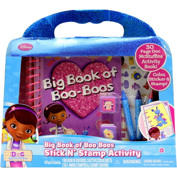 Doc Mc Stuffins Big Book of Boo Boos Stick N' Stamp Activity - Walmart.com