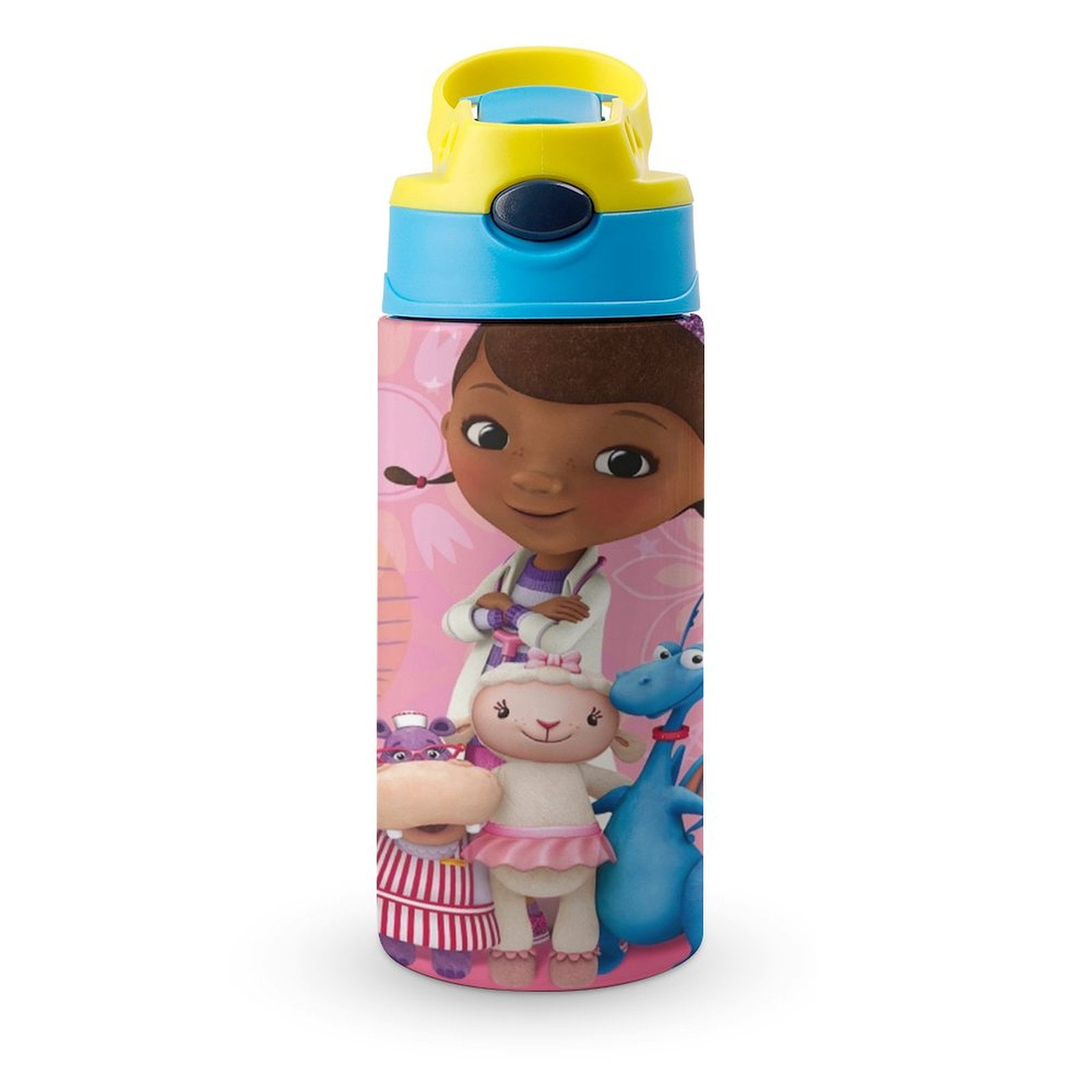 Doc Mc-Stuffins Water Bottle with Straw Vacuum Insulated Stainless ...