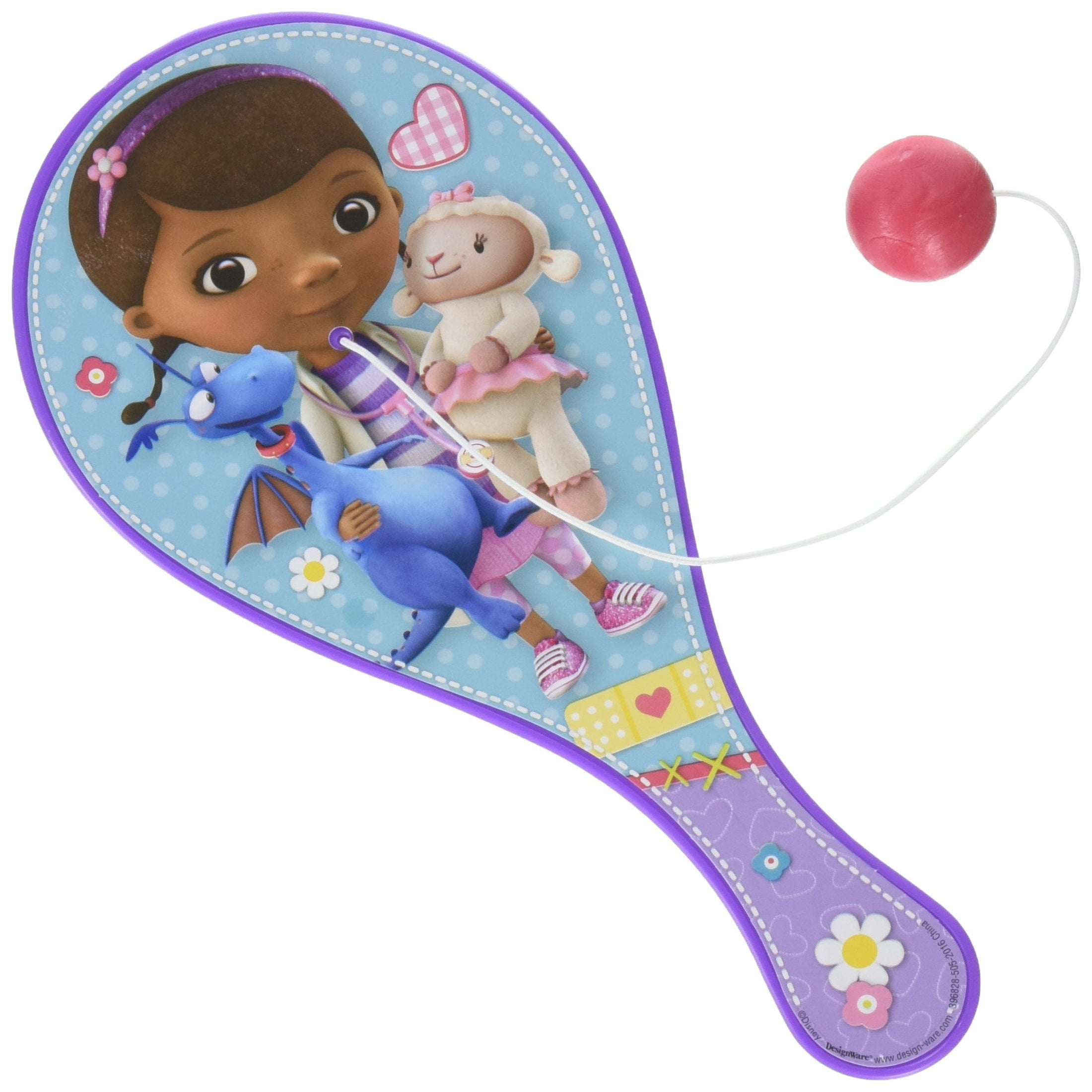 Doc McStuffins Adventure Paddle Ball Set for Kids - Fun Party Favor for ...