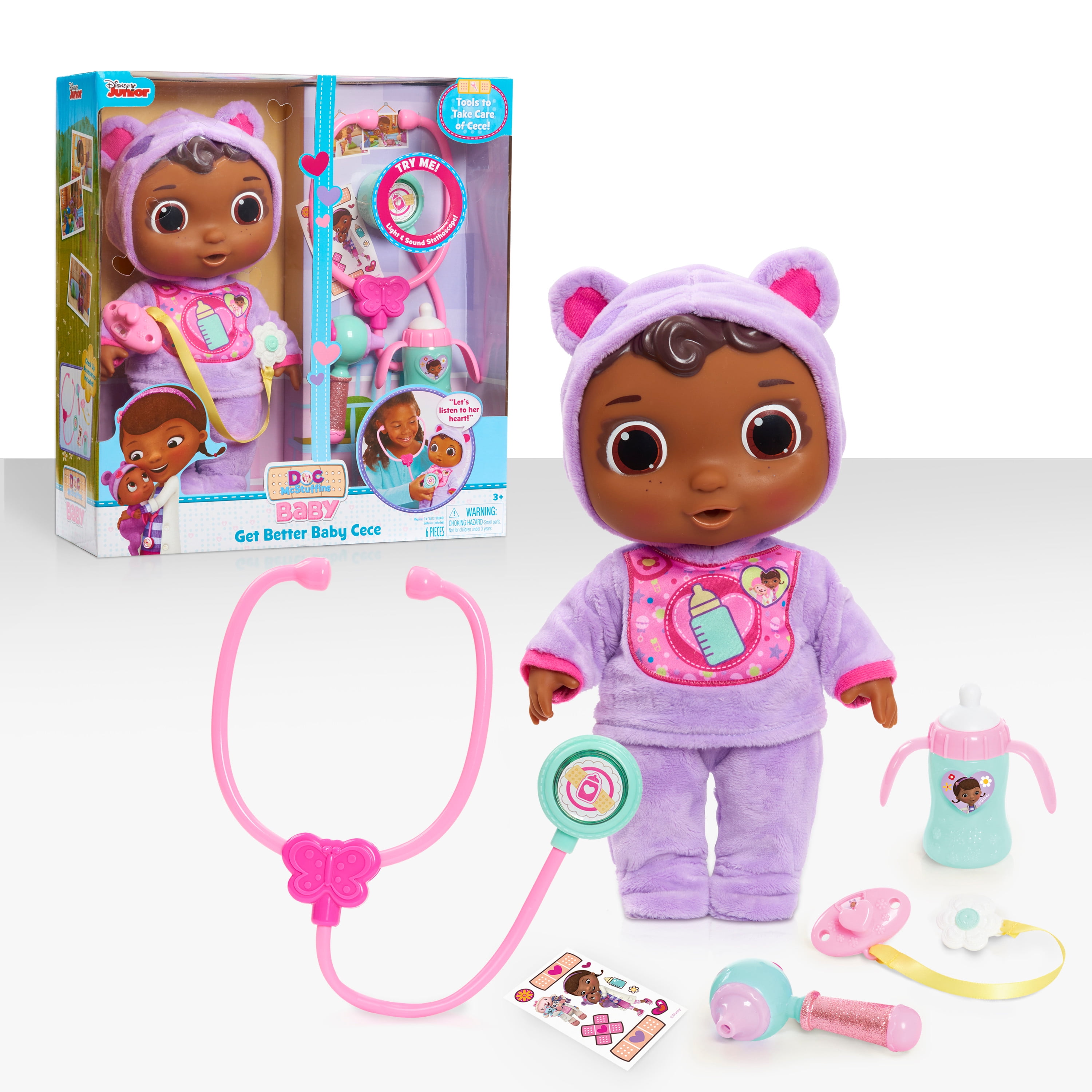 Free Shipping! Doc McStuffins Disney Junior Get Better Baby Cece Doll ...
