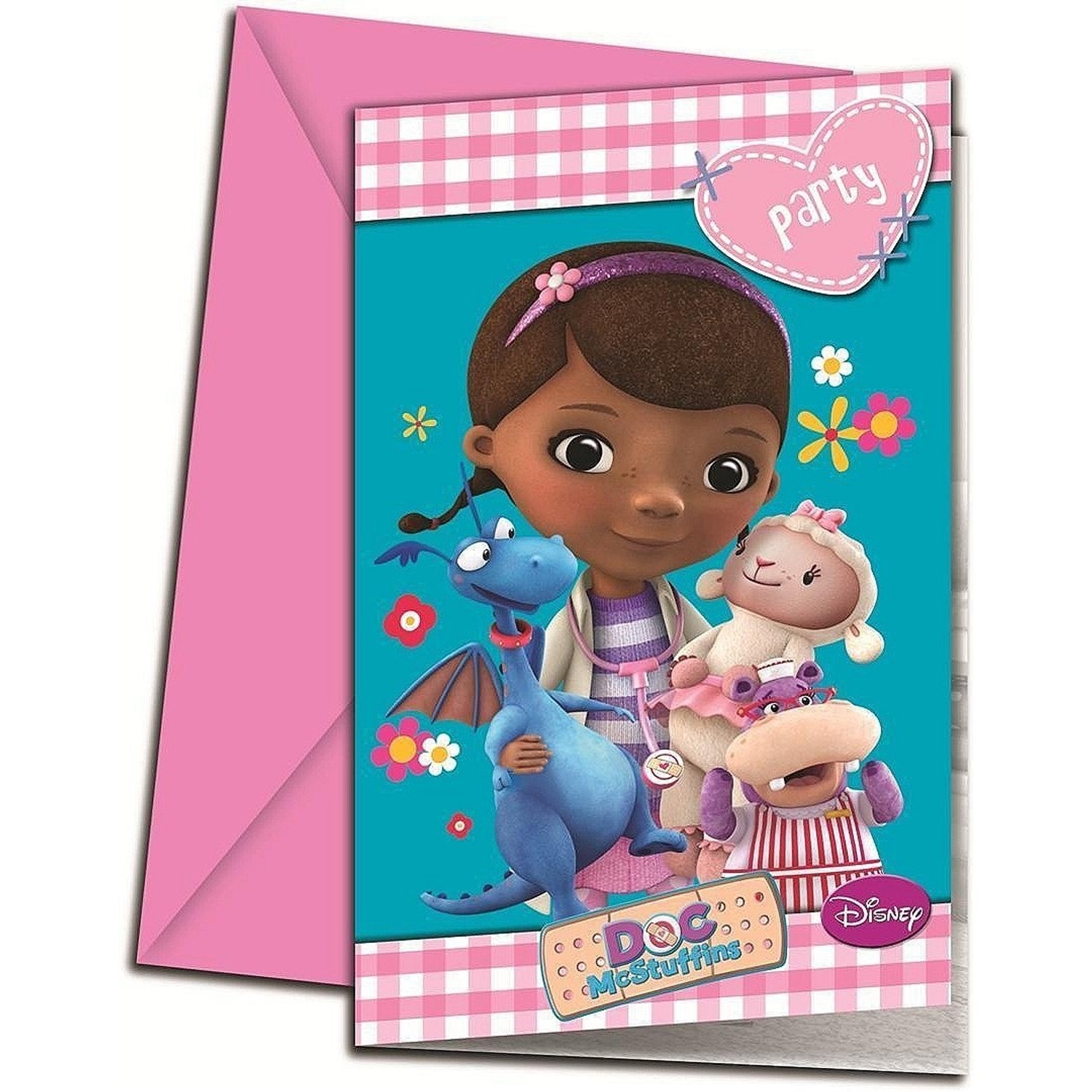 Doc McStuffins Logo Party Invitations (Pack of 6) - Walmart.com