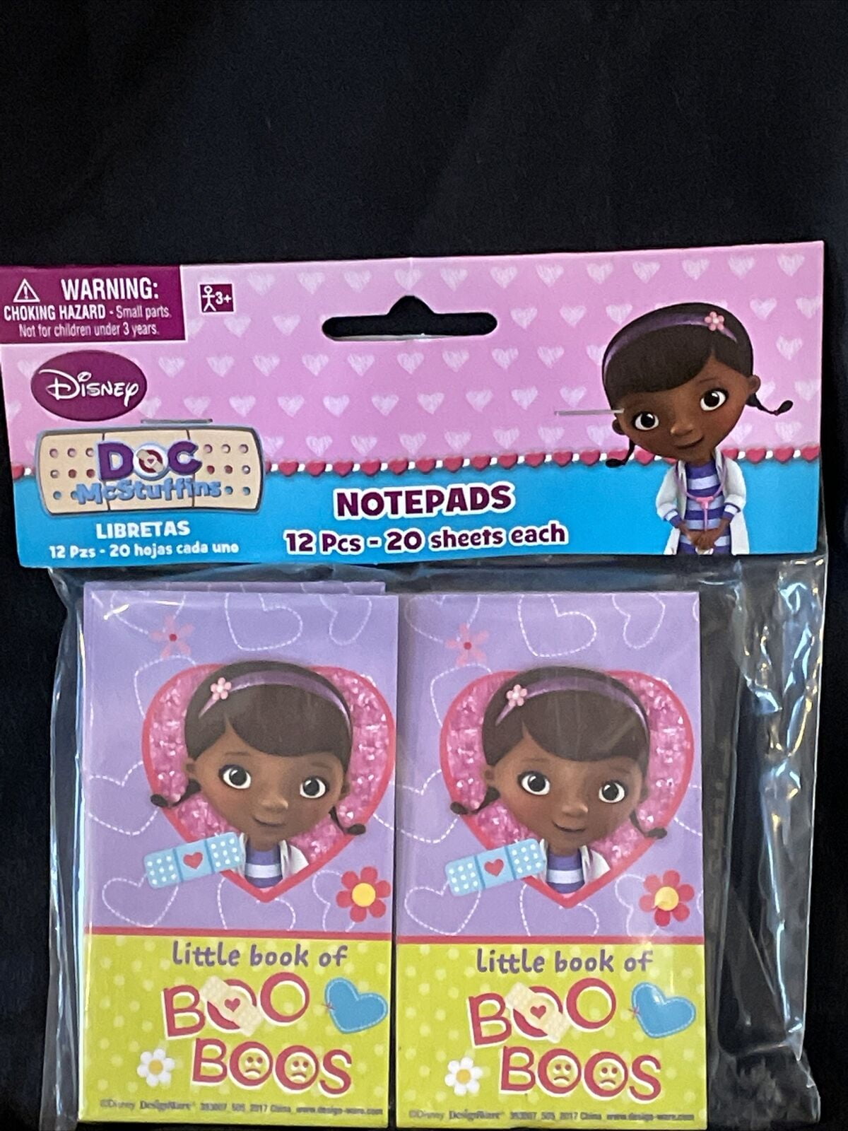 Doc McStuffins 12pc Little Book Of Boo Boos Notepads Party Favors ...