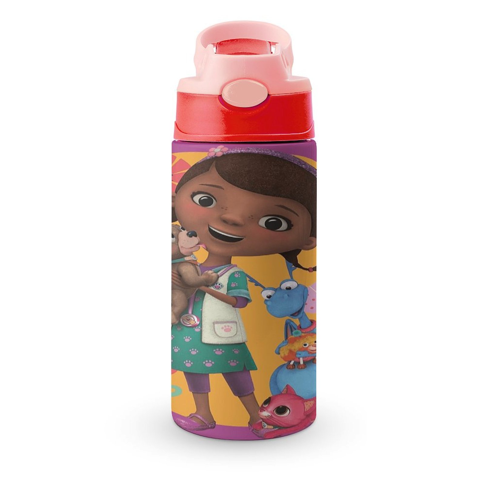 Doc McStuffins Water Bottle with Straw Vacuum Insulated Stainless Steel ...