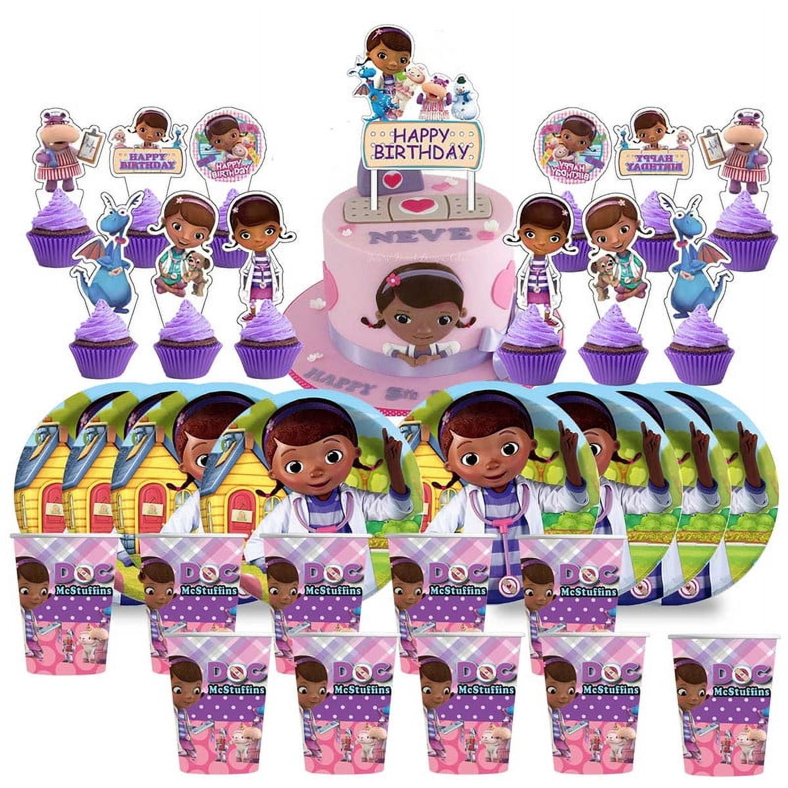 Doc Mcstuffins Birthday Cups Party Supplies Plates Fans Decorations ...