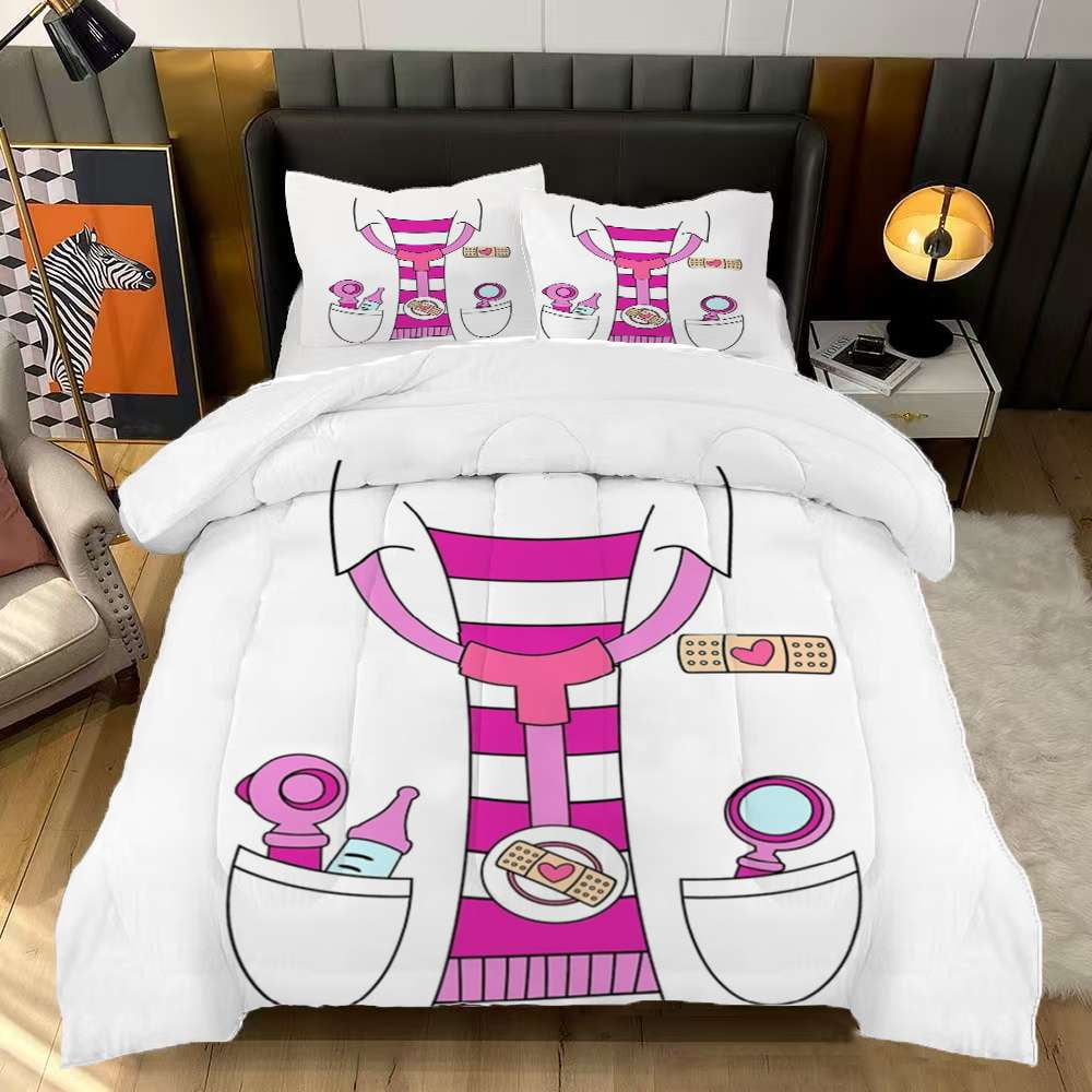 Doc Mcstuffins Costume Comforter Set King Size Bedding Set For Travl ...